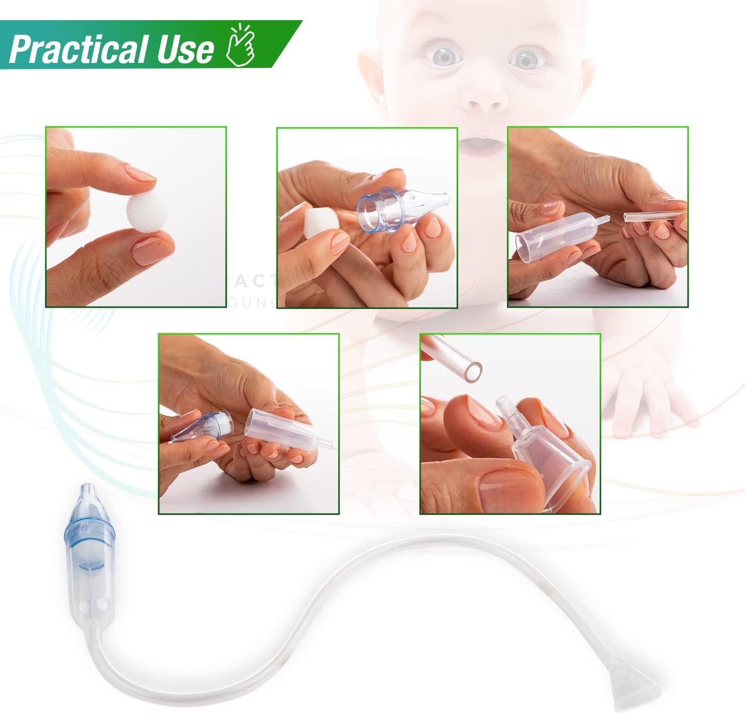 Odta Reusable Baby Nasal Aspirator + 22 Filters & 12 Replacement Heads ...