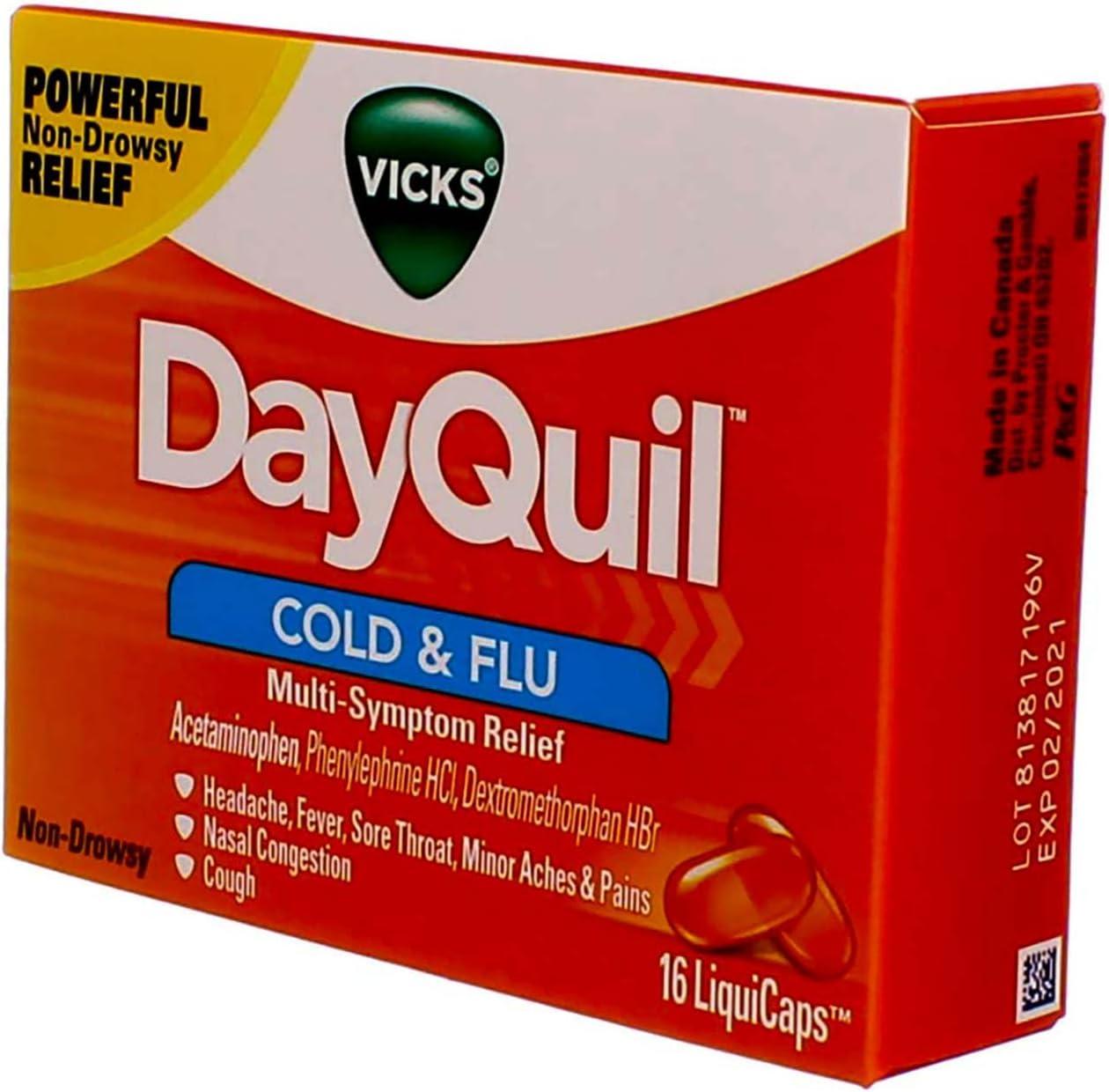 Vicks Vicks Dayquil Liquicaps 16 Each (Pack of 2)