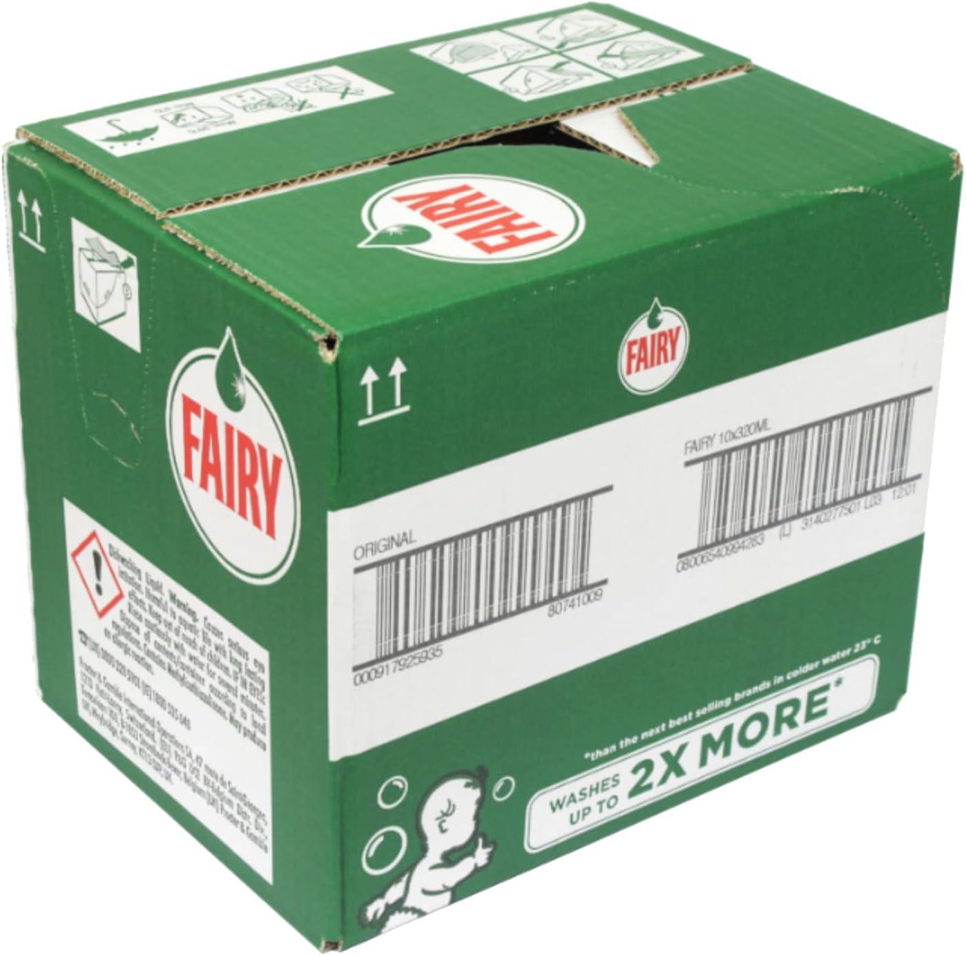 Fairy Original Washing Up Liquid 320ml Box Of 10 | Buy Now with Express ...