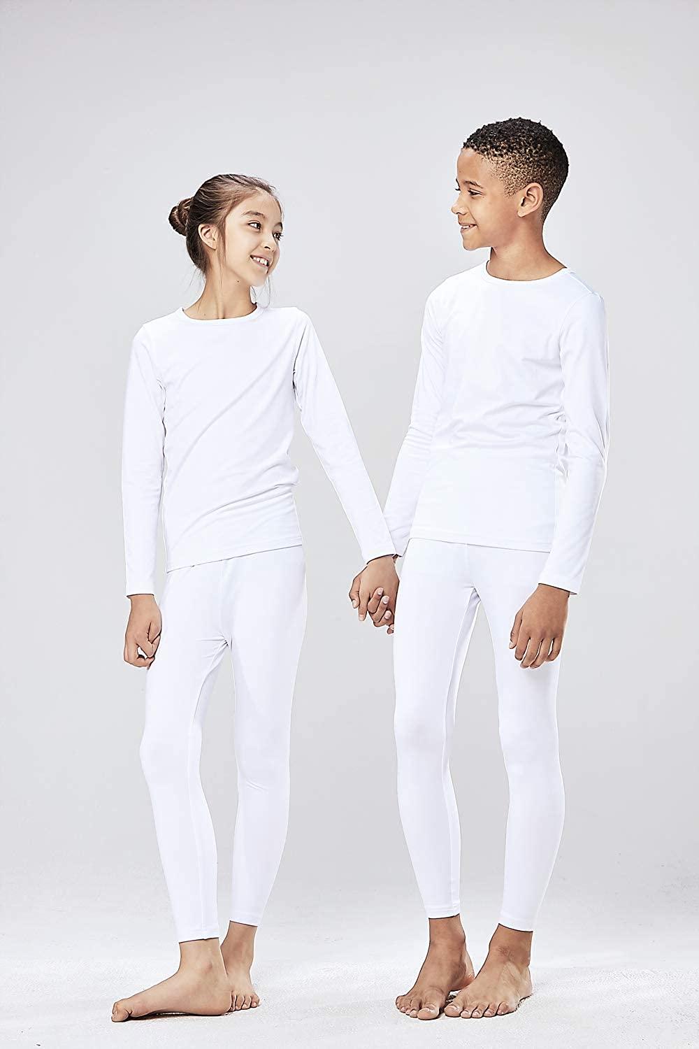 DEVOPS Kids Thermal Underwear Set | Fleece Lined Long Johns | Medium ...