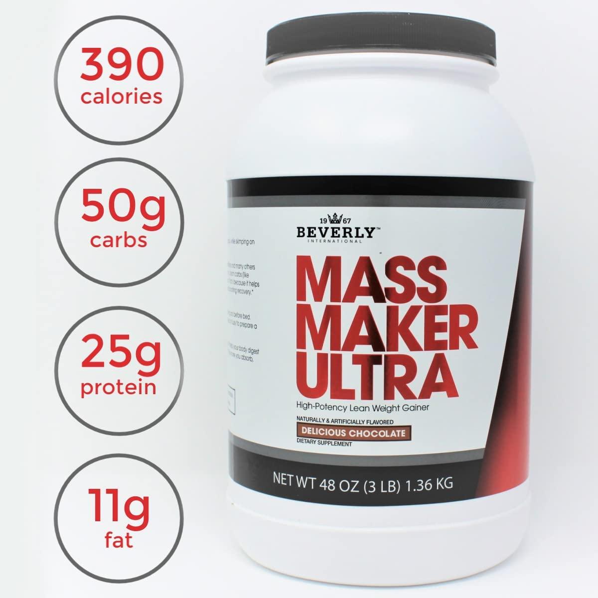 Beverly International Mass Maker Ultra Chocolate - Lean Weight Gainer ...