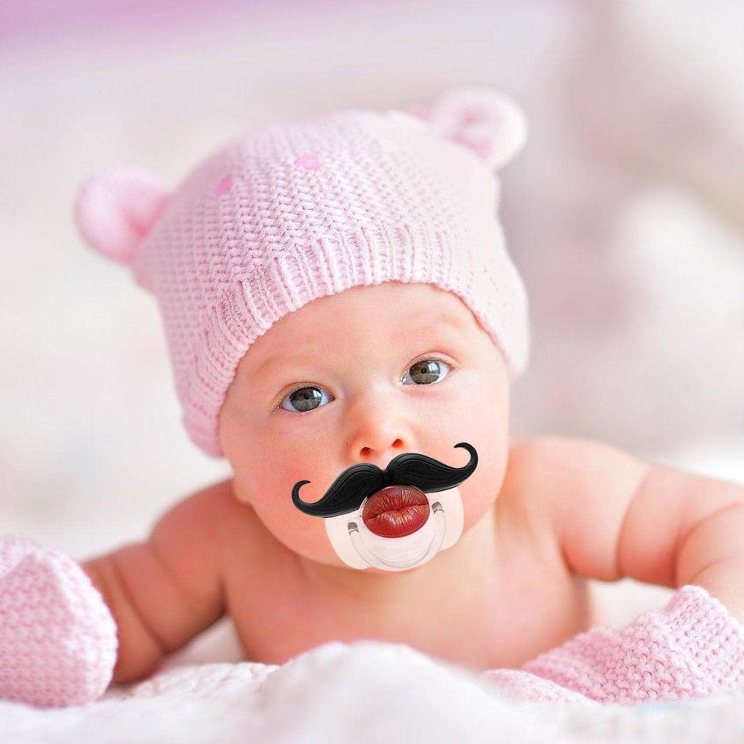 Buy Eayoly Funny Mustache Pacifier for Toddlers | Cute Orthodontic ...