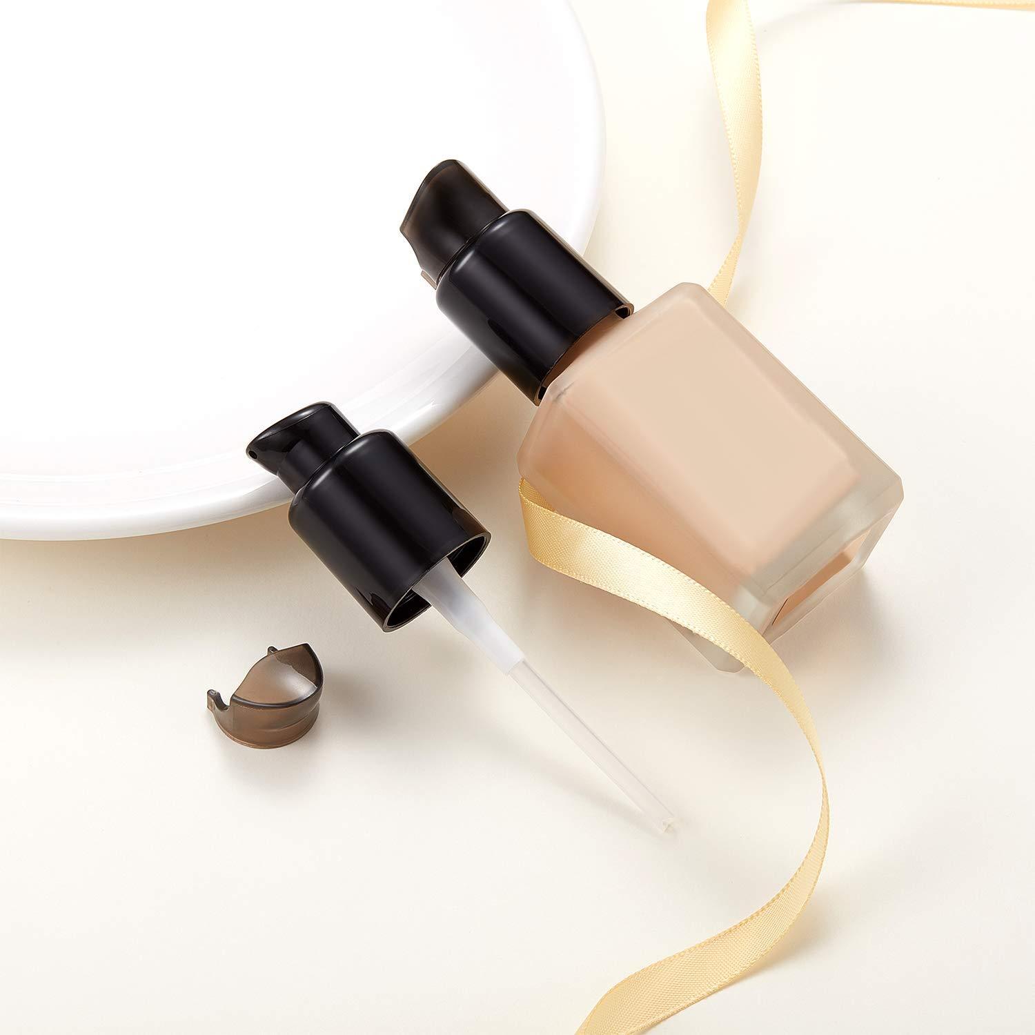 4-Piece Black Plastic Foundation Pump Set for Estee Lauder Double Wear ...