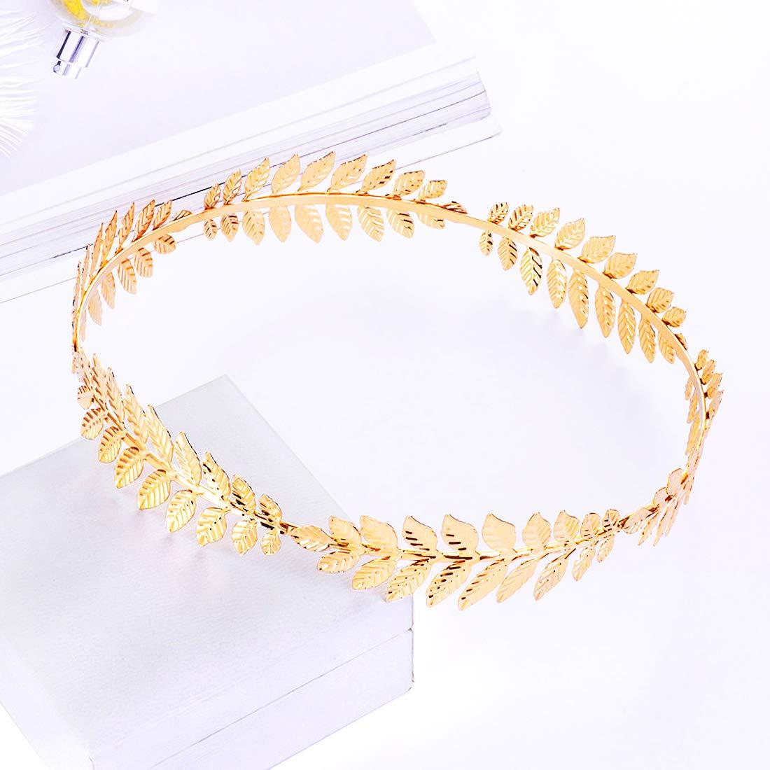 7pcs Greek Goddess Leaf Headband Set - Laurel Leaves Crown, Gold Leaf ...