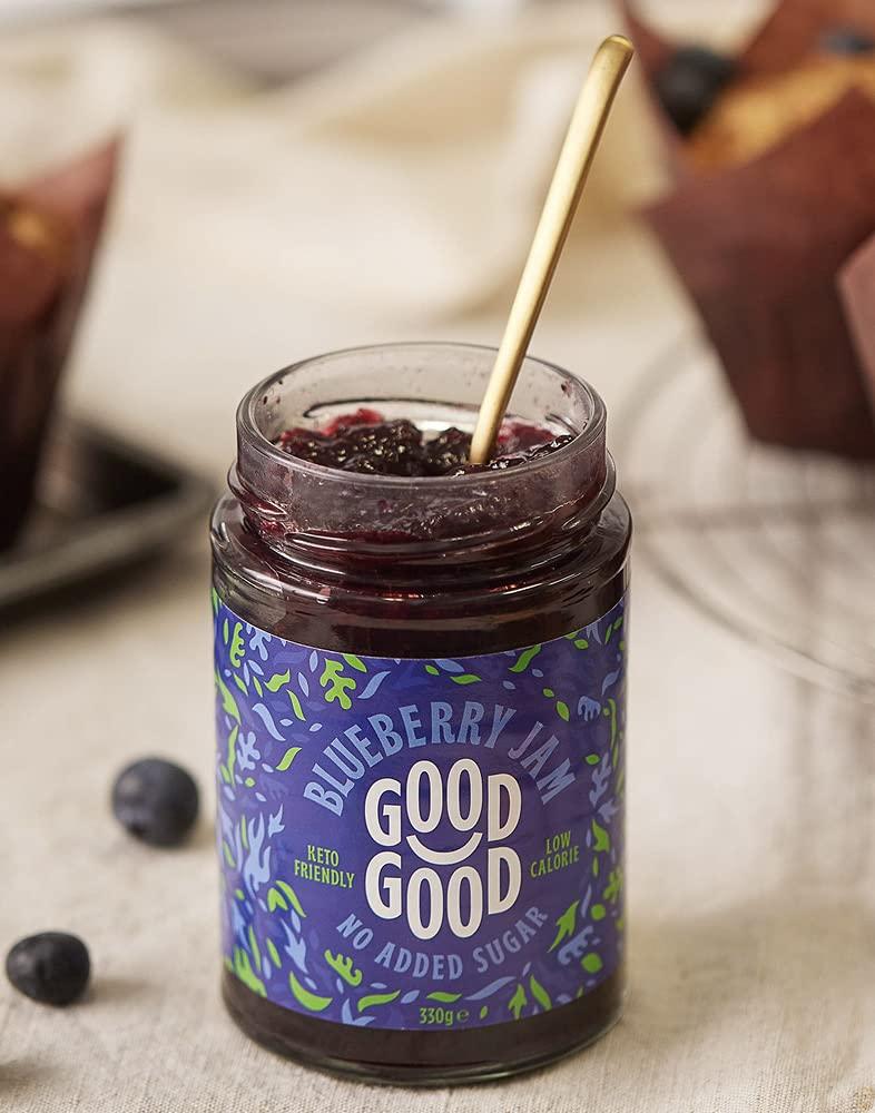 Good Good Sweet Blueberry Jam 12oz - Keto, Vegan, No Added Sugar ...