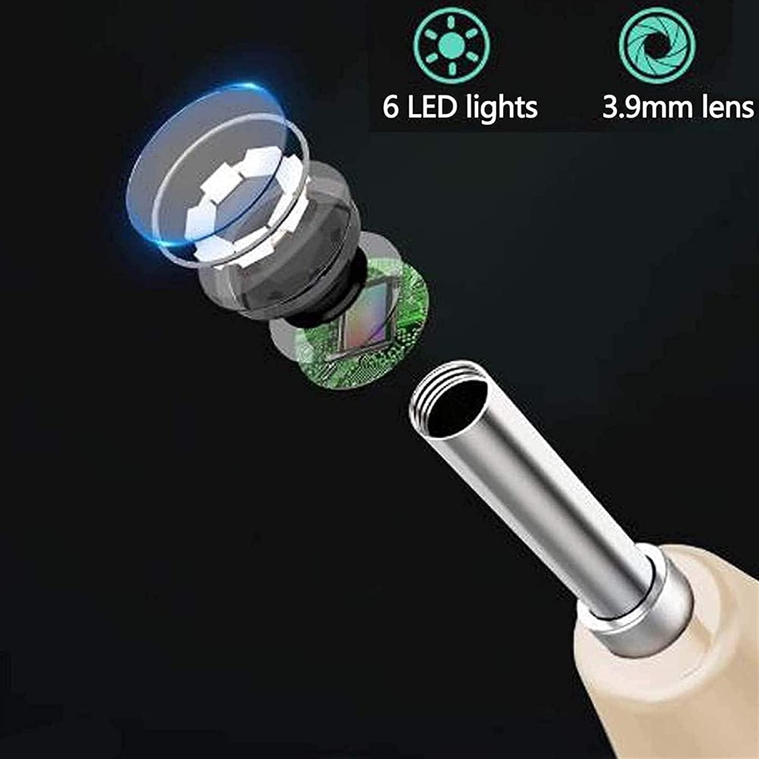 KANDUO Wireless Ear Wax Remover Otoscope 5.5mm Camera for Ear Cleaning ...