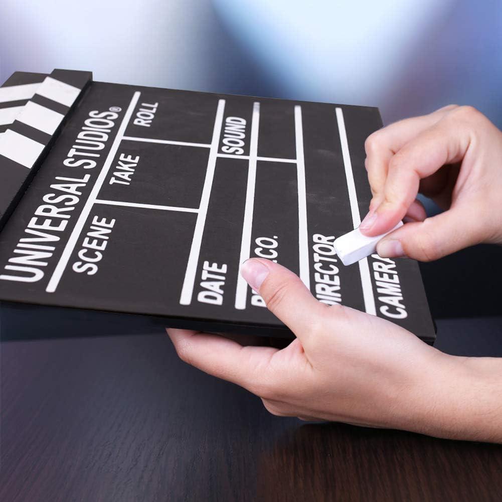 12x11 Wooden Hollywood Movie Clap Board - Black & White Film Clapper ...