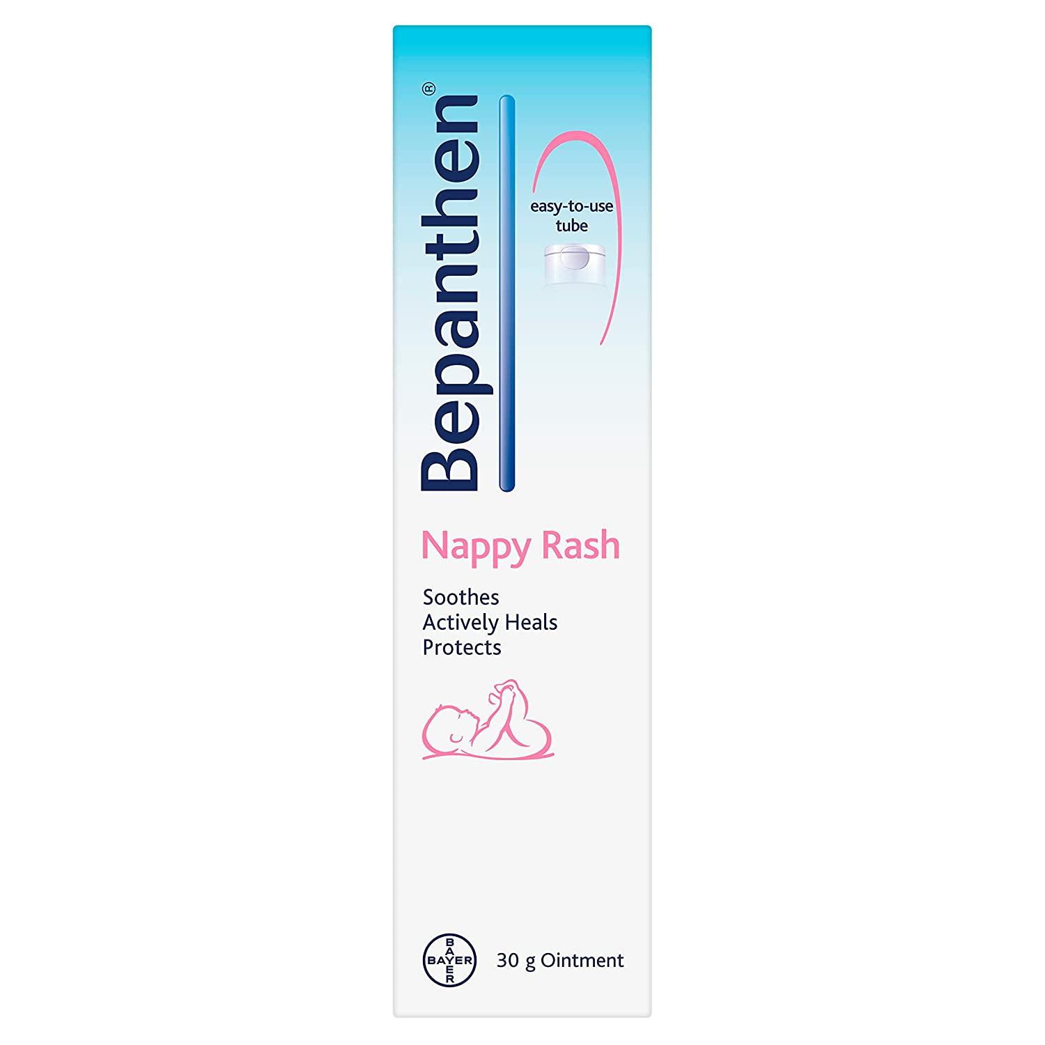 Bepanthen Nappy Rash Diaper Ointment 30g - Barrier Protection for ...