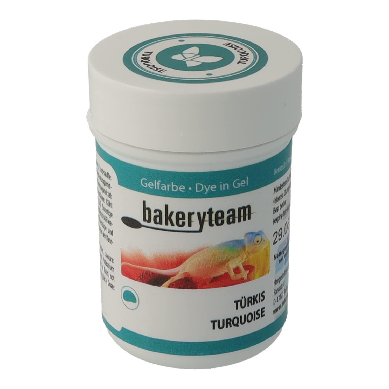 BakeryTeam Turquoise Food Coloring Gel - 35g | Premium Icing Color for ...