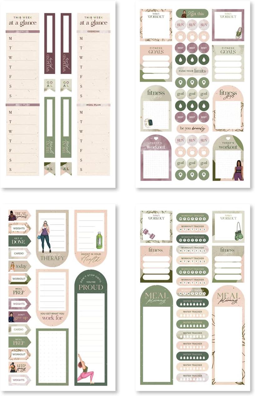 Rongrong Fitness Sticker Book - Get Motivated with Fun and Colorful ...