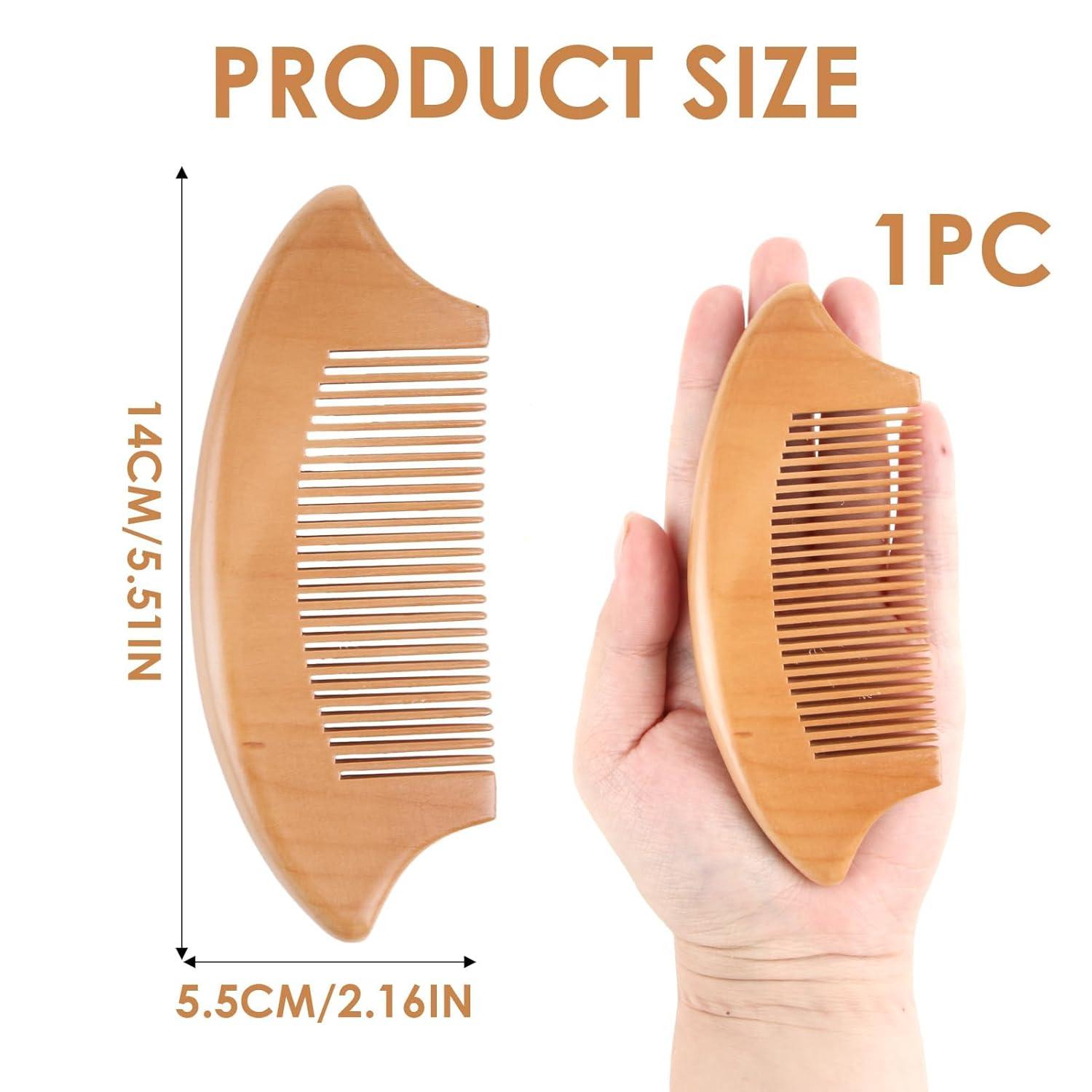 Natural Wooden Hair Comb for Maternity | Stress Relief & Acupressure ...