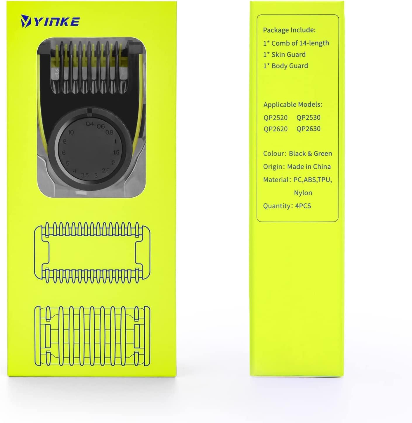 Yinke Guide Combs Guards for Philips OneBlade - Adjustable 14-Length ...