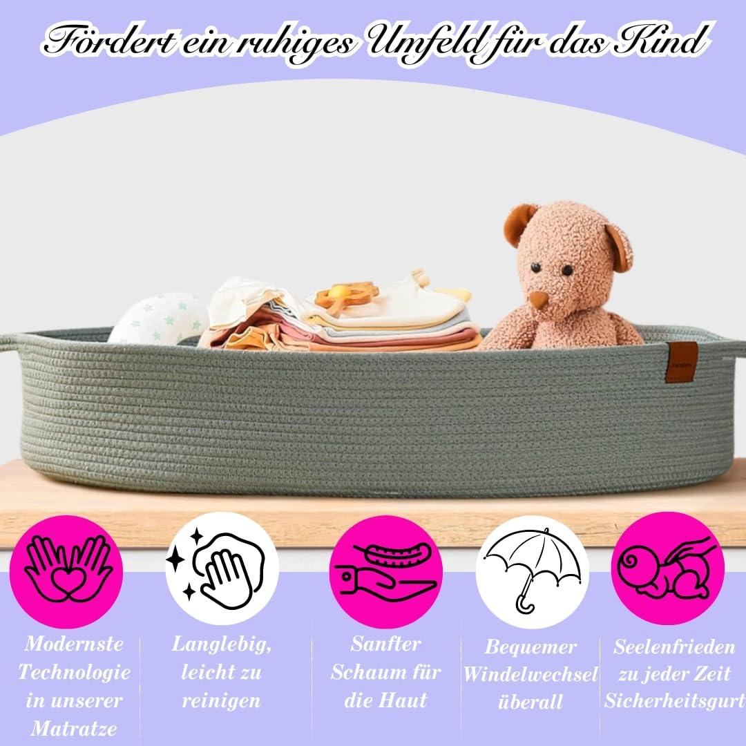 Sebram Wrap Basket Baby - Moses Basket & Changing Pad | Malm Chest of ...