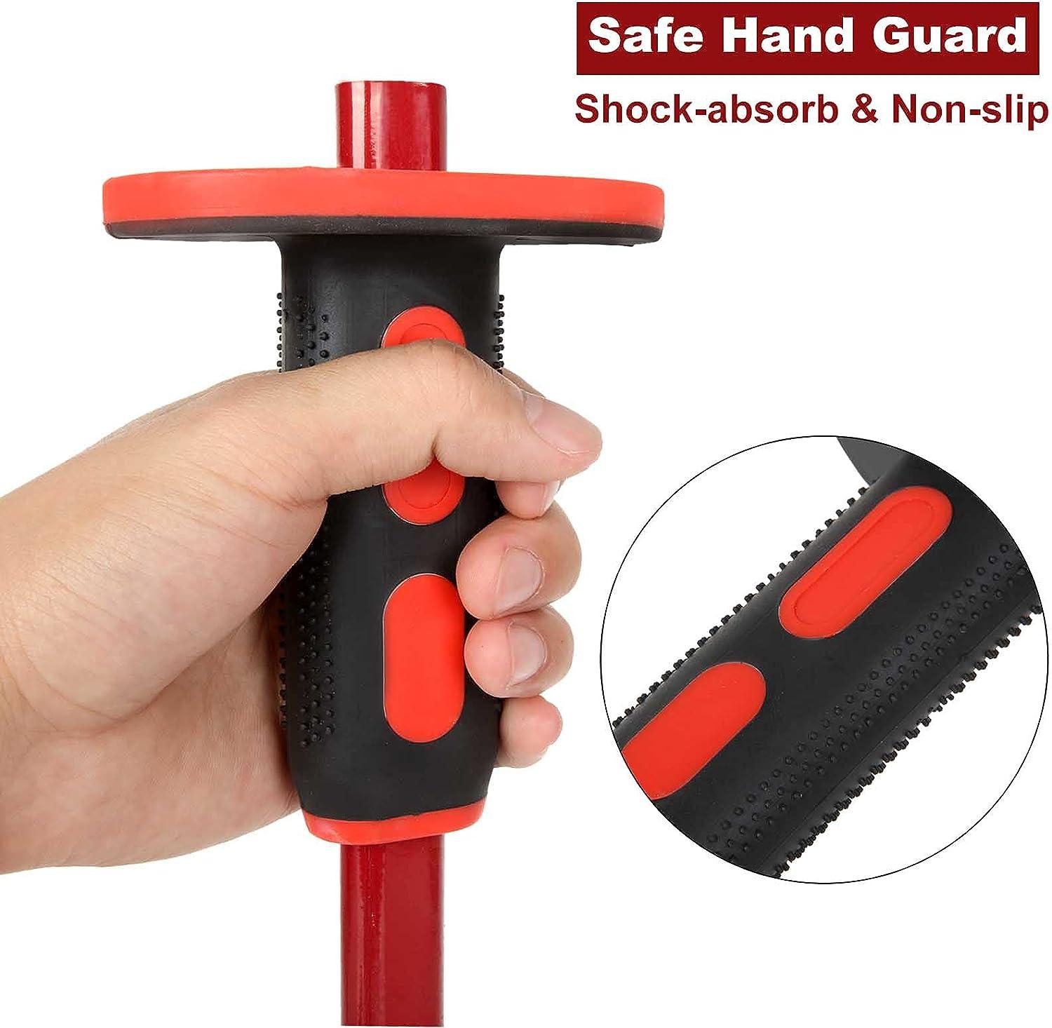 CYEAH 12 Inch Heavy Duty Masonry Chisel Set 4 PCS Chisels Set with Hand ...