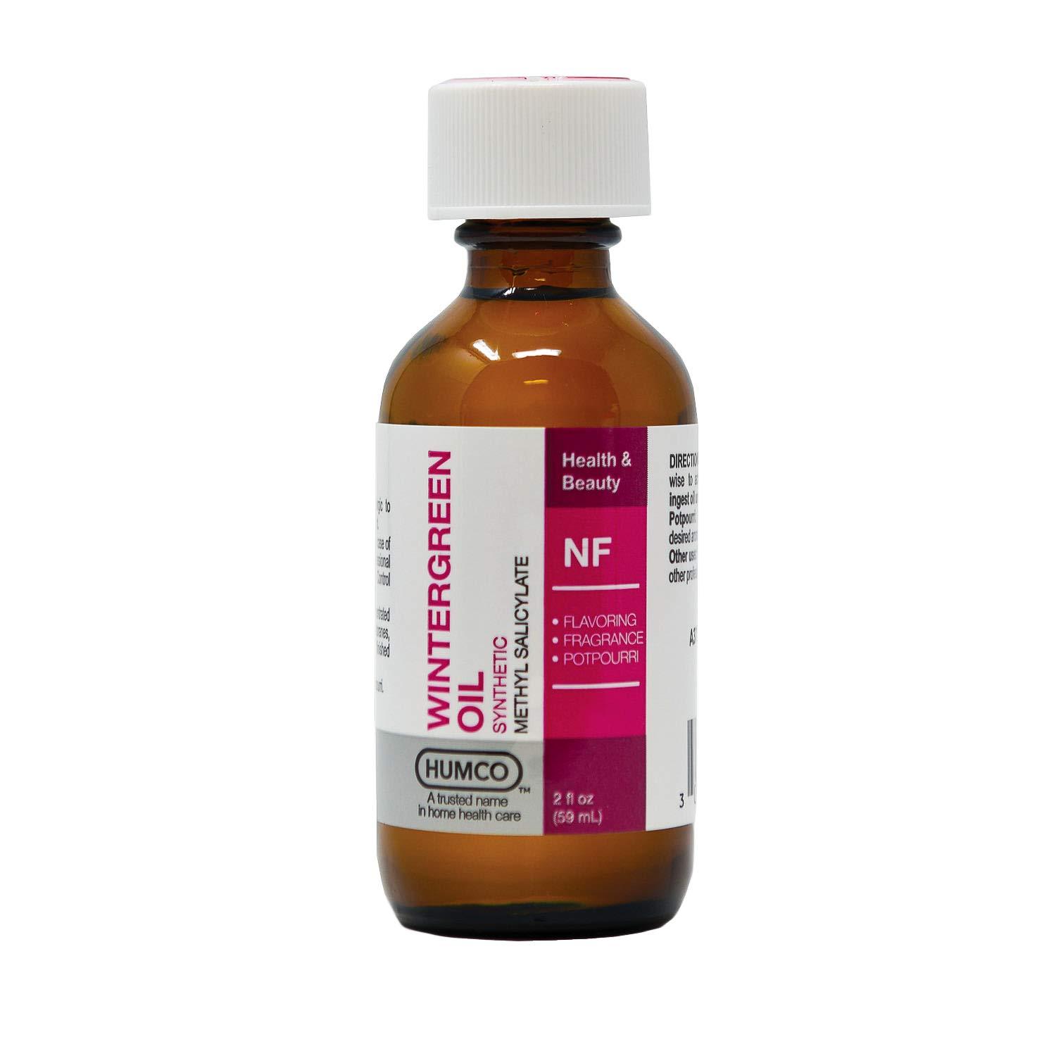 Wintergreen Oil NF 2 oz - 100% Pure Methyl Salicylate for Pain Relief ...
