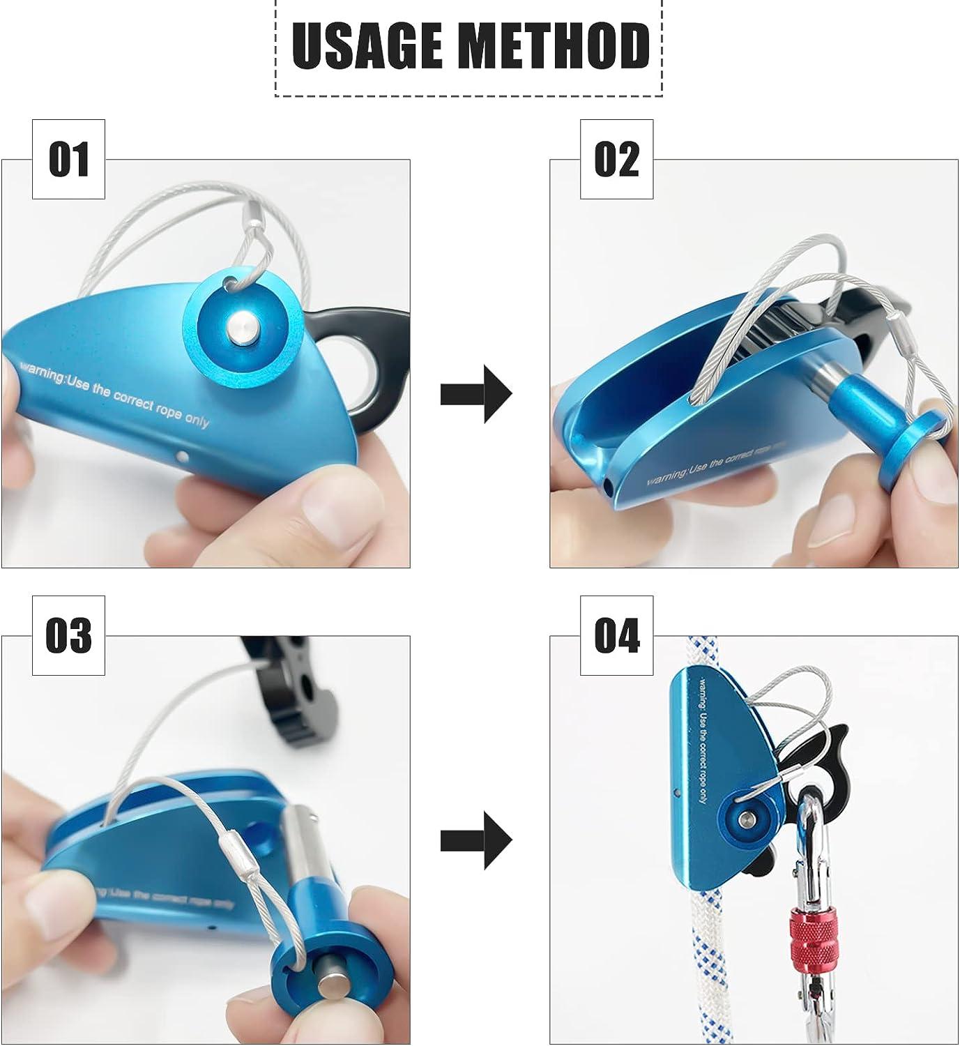 S.E.PEAK 15kN Rope Grab CE Certified Fall Arrestor Ascender | Self ...