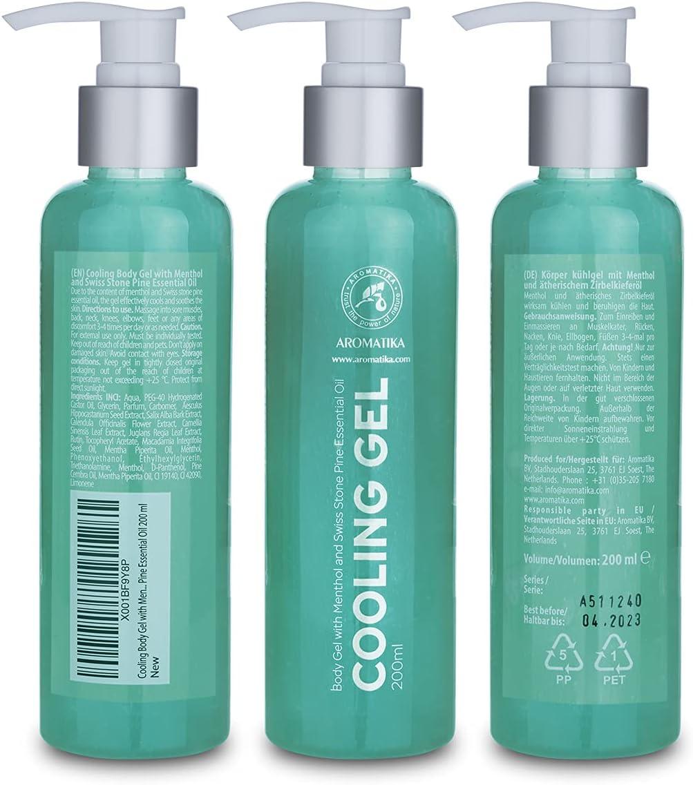 Cooling Gel with Menthol & Stone Pine - Muscle Relaxation Sports Gel ...