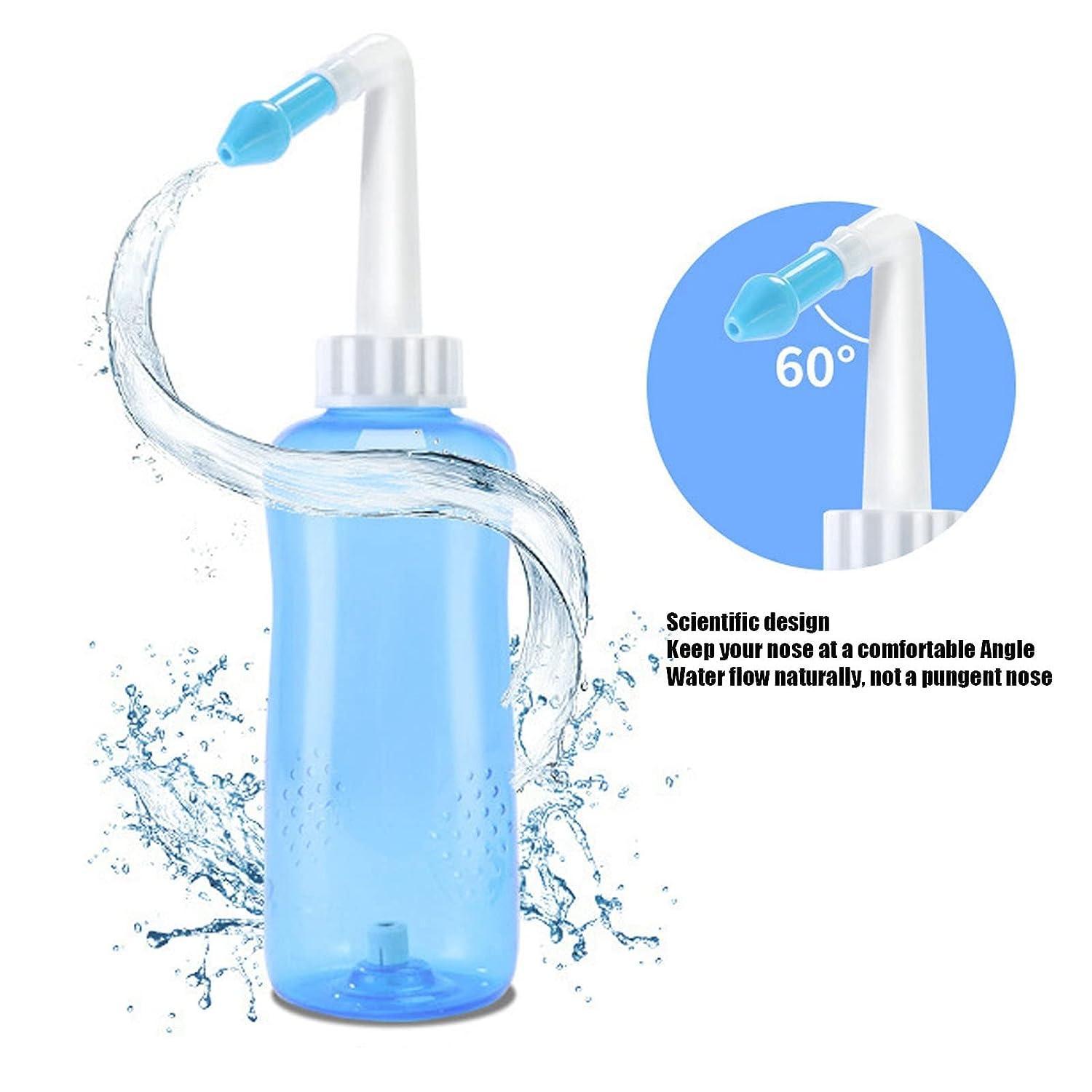 500ml Nose Rinse Cleaner Bottle - Sinus Rinse Nasal Wash System for ...