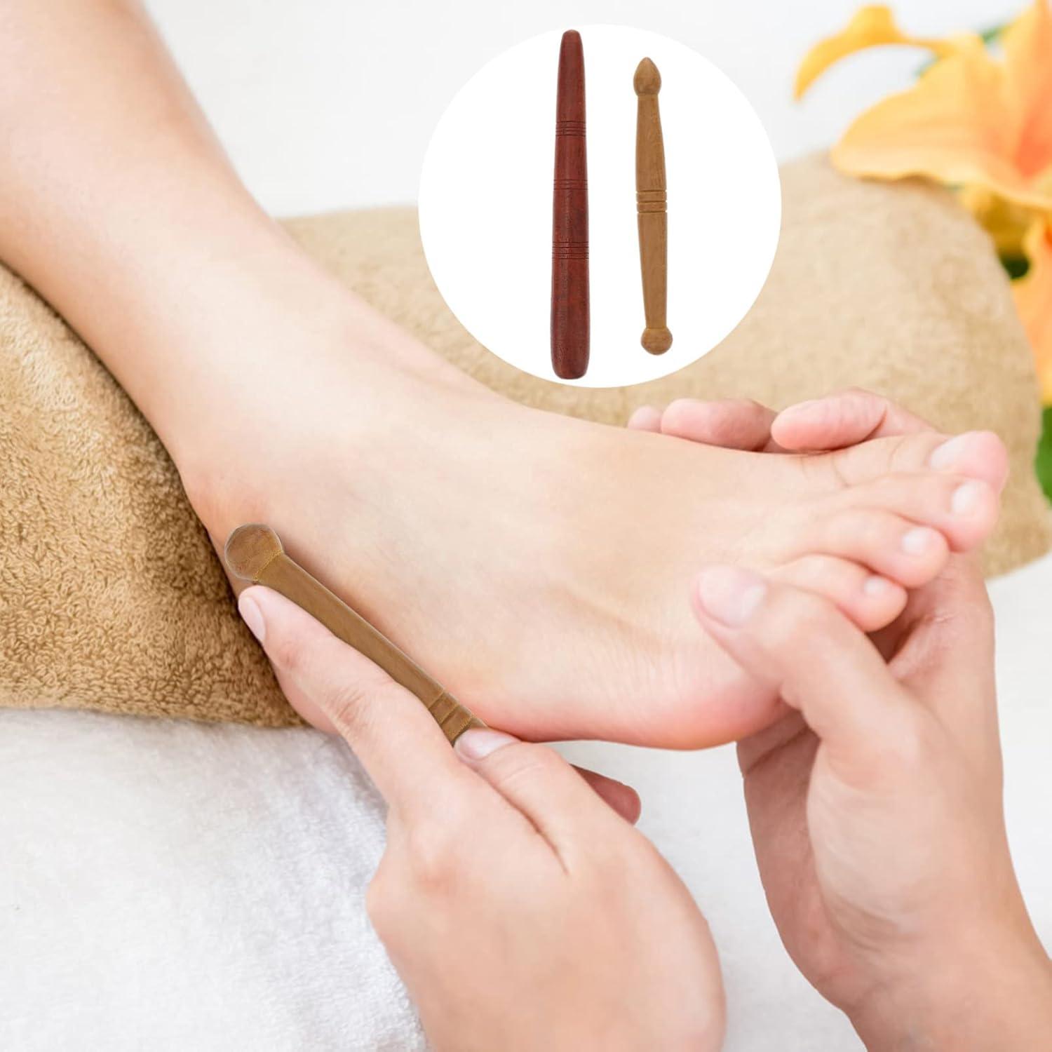 2-Piece Wood Acupressure Pen Set | Ear Massage & Acupuncture Sticks ...