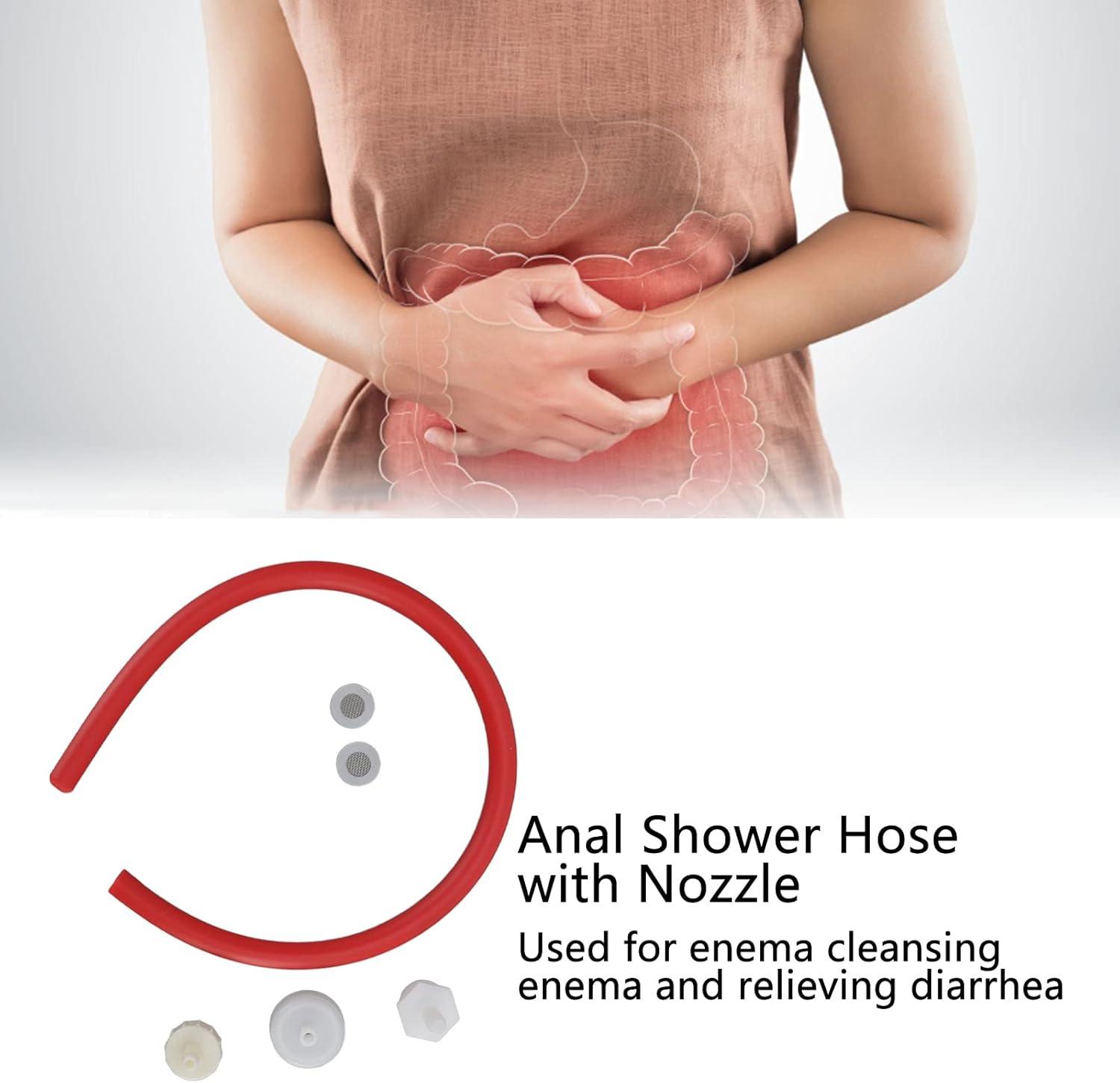 Premium Silicone Shower Sound Hose - Flexible Enema Nozzles for Anal ...