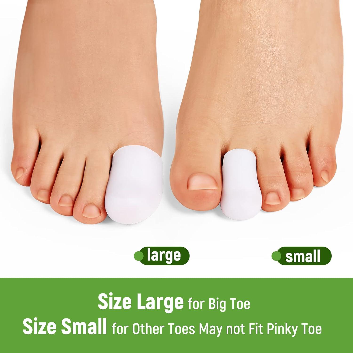 Buy Bukihome Silicone Toe Caps for Big Toe - 10 Pieces for Pain Relief ...