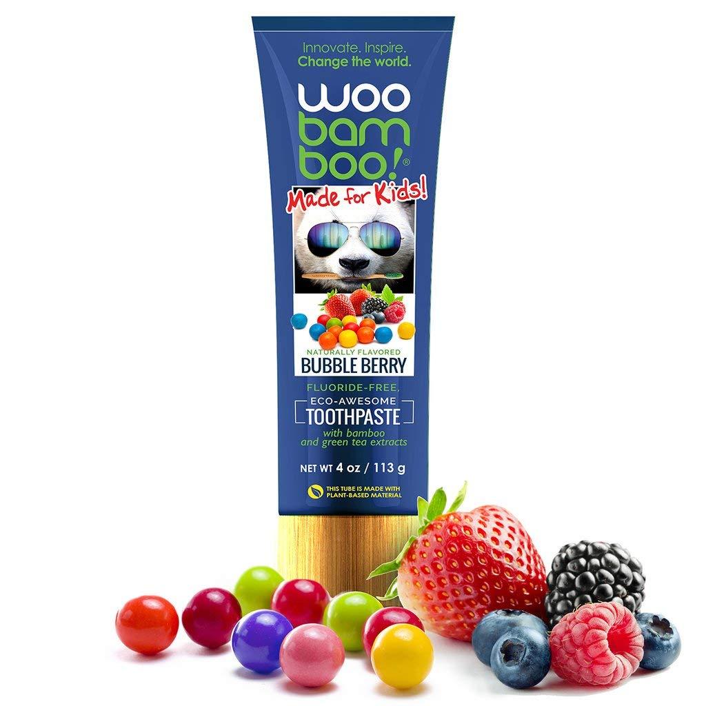 Woobamboo Woo Bubble Berry Toothpaste - Natural 4oz Kids' Oral Care ...