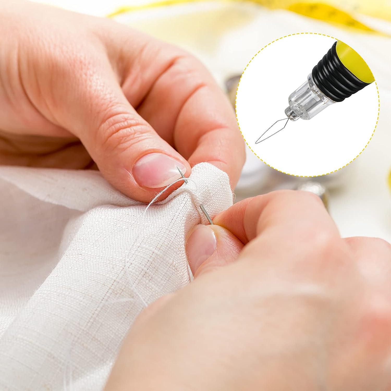 Lighted LED Needle Threader Sewing Tools - Set of 2 for Crafting & Hand ...