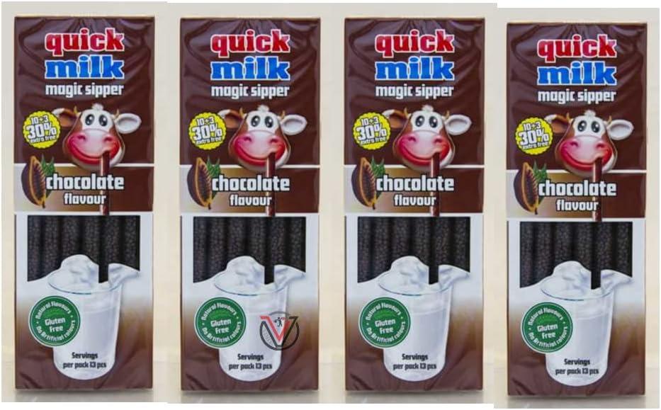04 x Quick Milk Magic Sipper Choc Straws - Chocolate Flavour | Buy Now ...