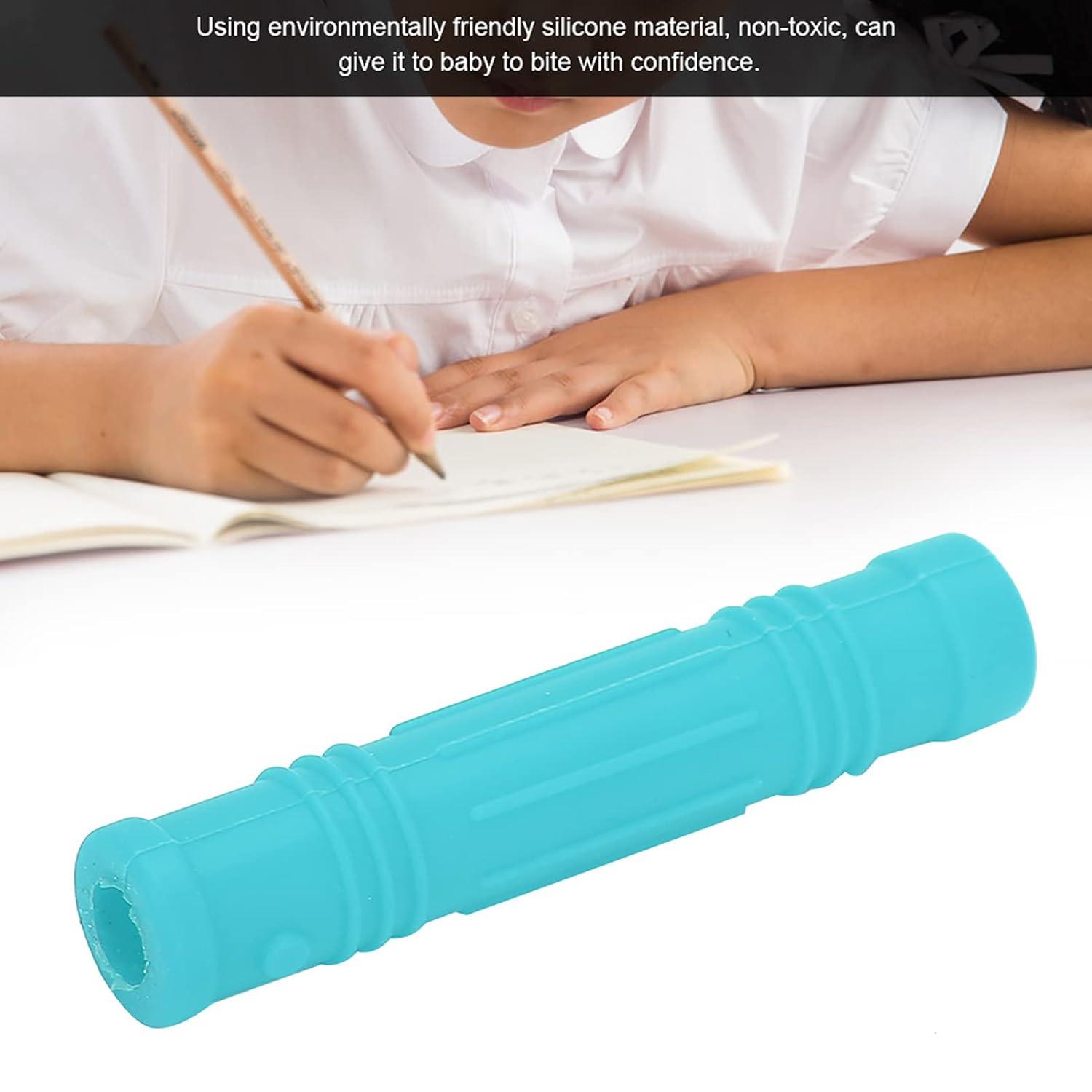 Sky Blue Cawn Pencils for Autism | Silicone Fidget Aids Safe Baby Bite ...