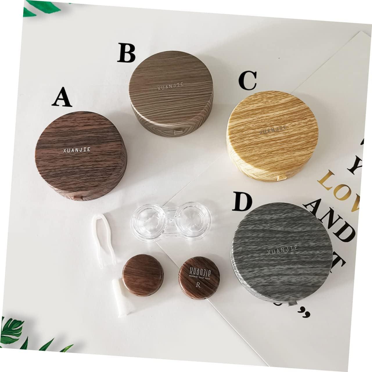 Solustre Vintage Contact Lens Case with Mirror | Portable Eye Care ...
