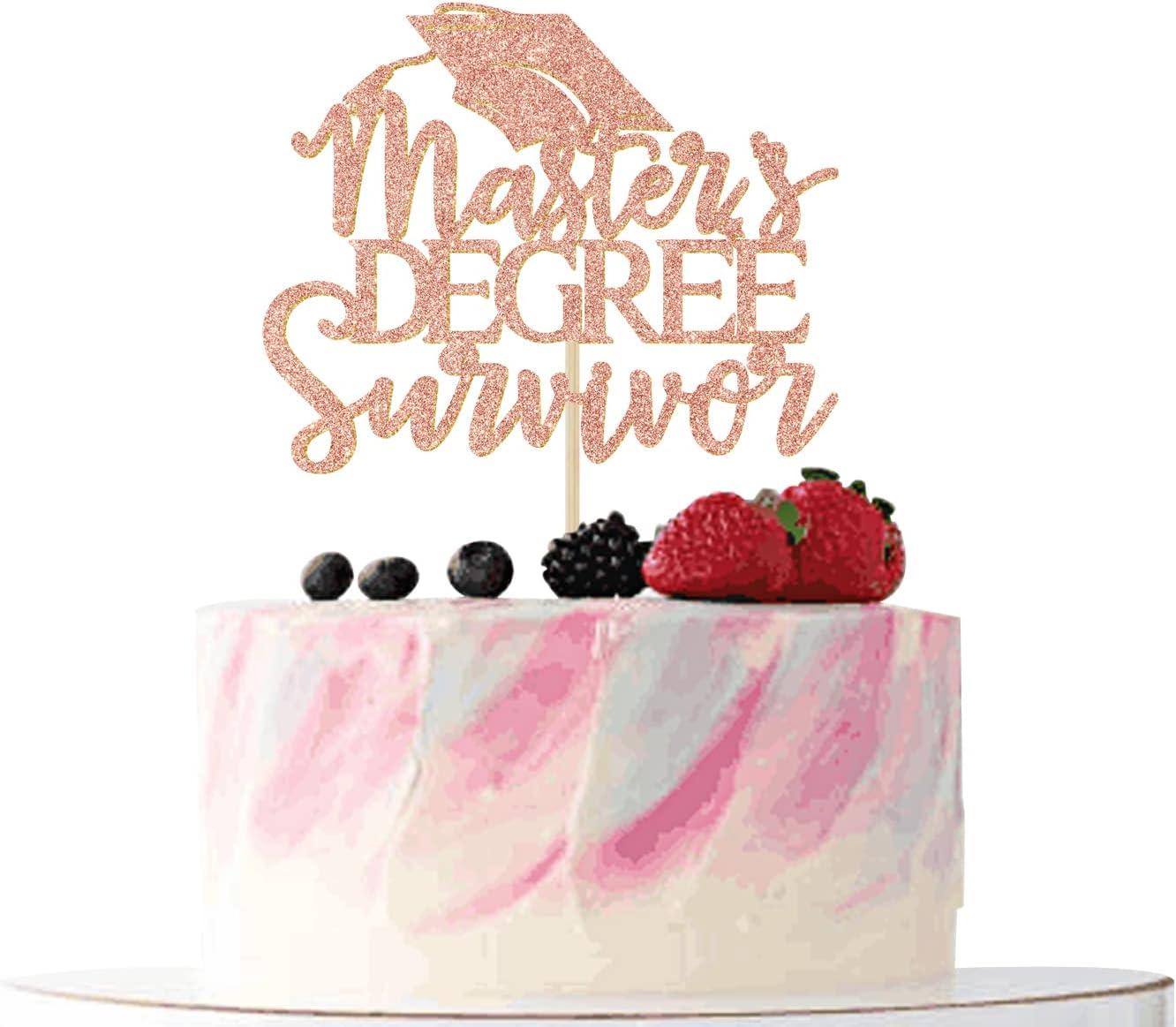 Masters Graduation Decorations 2023 Master's Degree Survivor Cake ...
