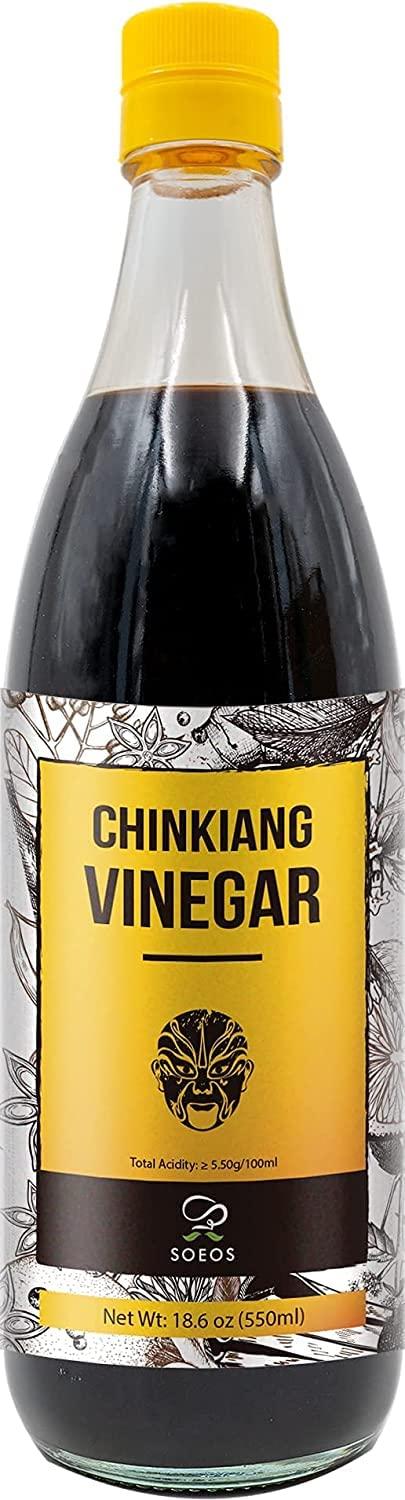 Organic Soeos Chinkiang Vinegar 18.6 fl oz - Traditional Chinese Black ...