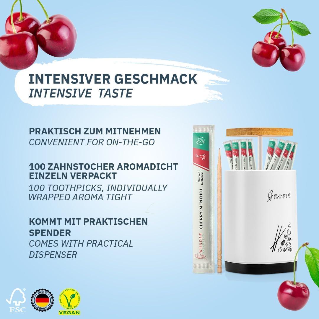 Miracle Toothpick with Taste - 100 Individually Packaged Toothpicks ...