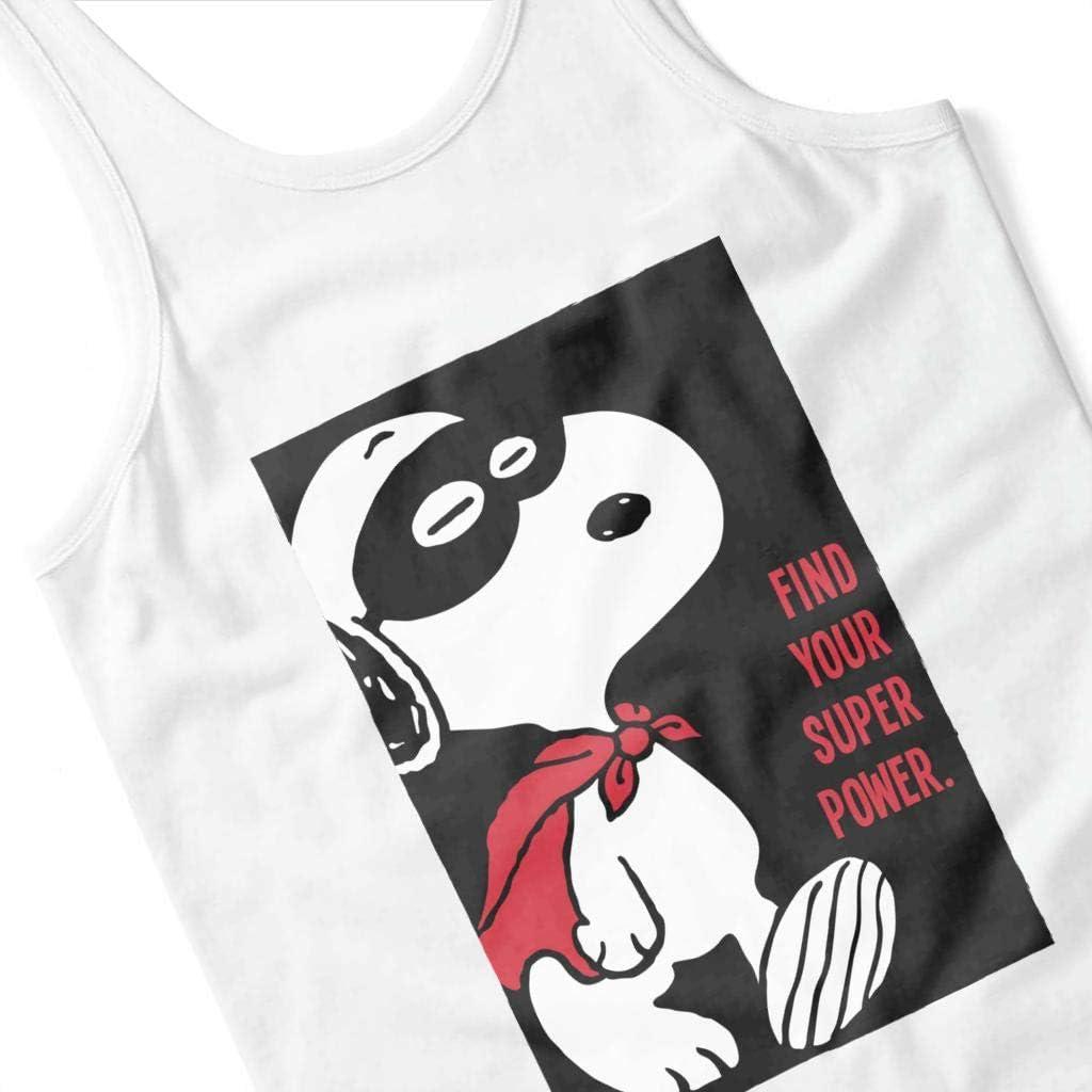 All+Every Peanuts Snoopy Find Your Super Power Women's Vest XXL White ...