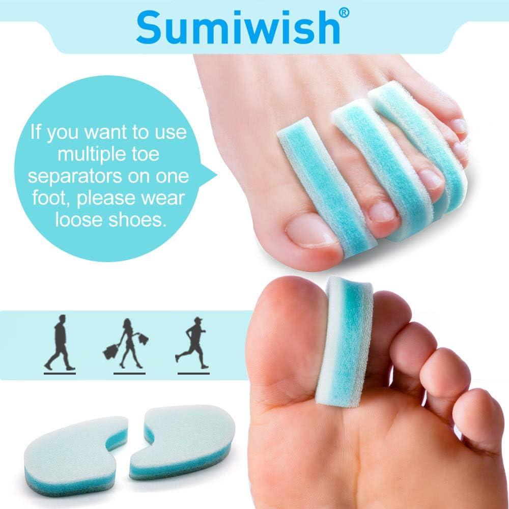 Sumiwish Foam Toe Separators 10 Pack Breathable Toe Spacers Reduce ...