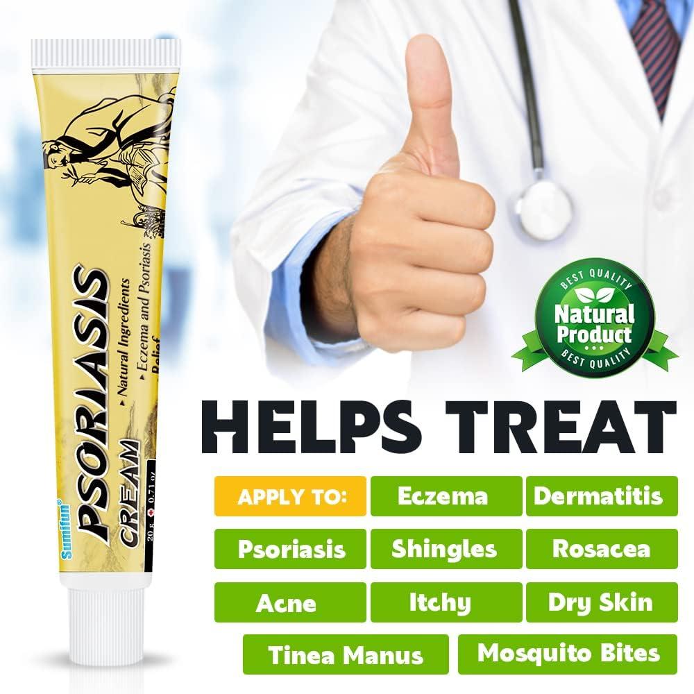 Sumifun Psoriasis Cream - Anti-Itch Relief for Eczema, Psoriasis ...