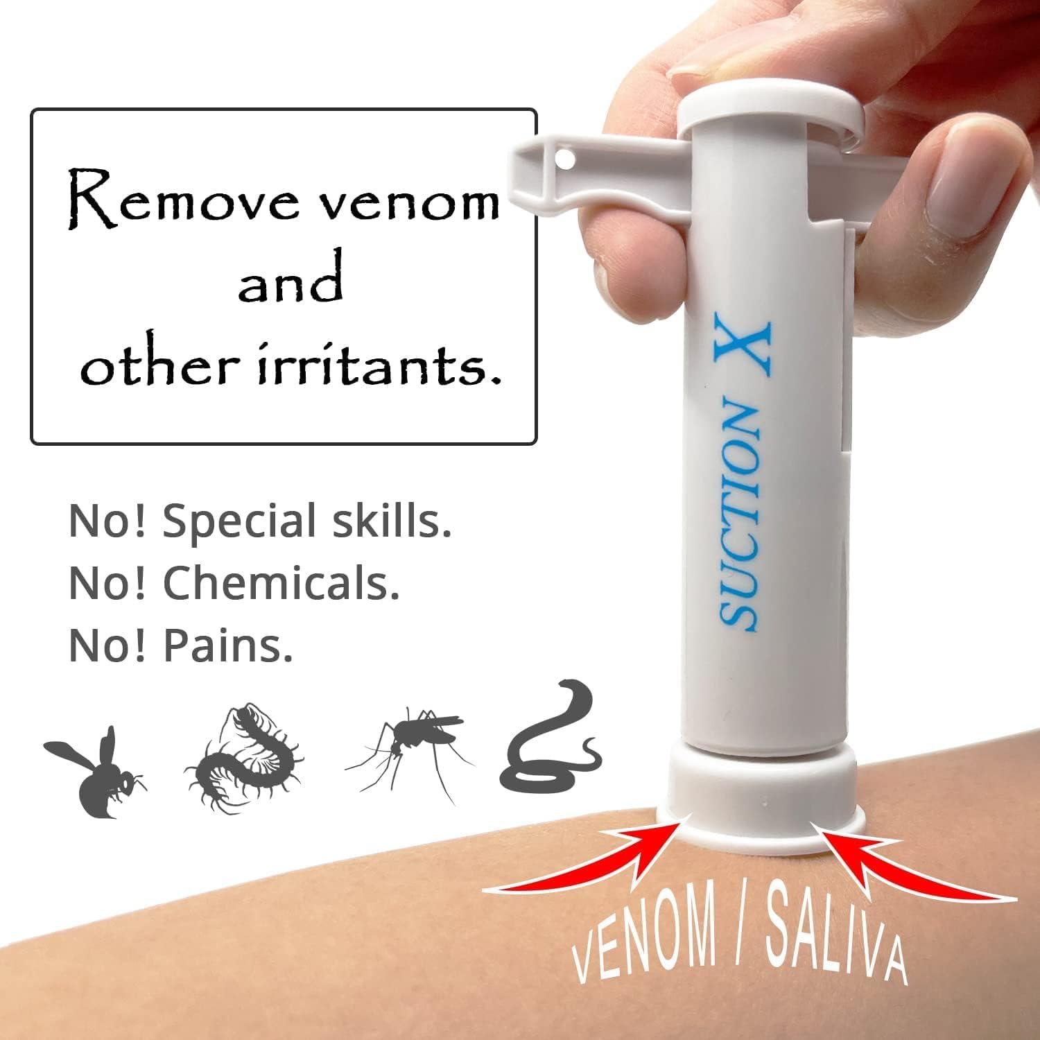 2pc Lockable Handle Bug Bite Suction Tool | Reusable Poison Remover ...