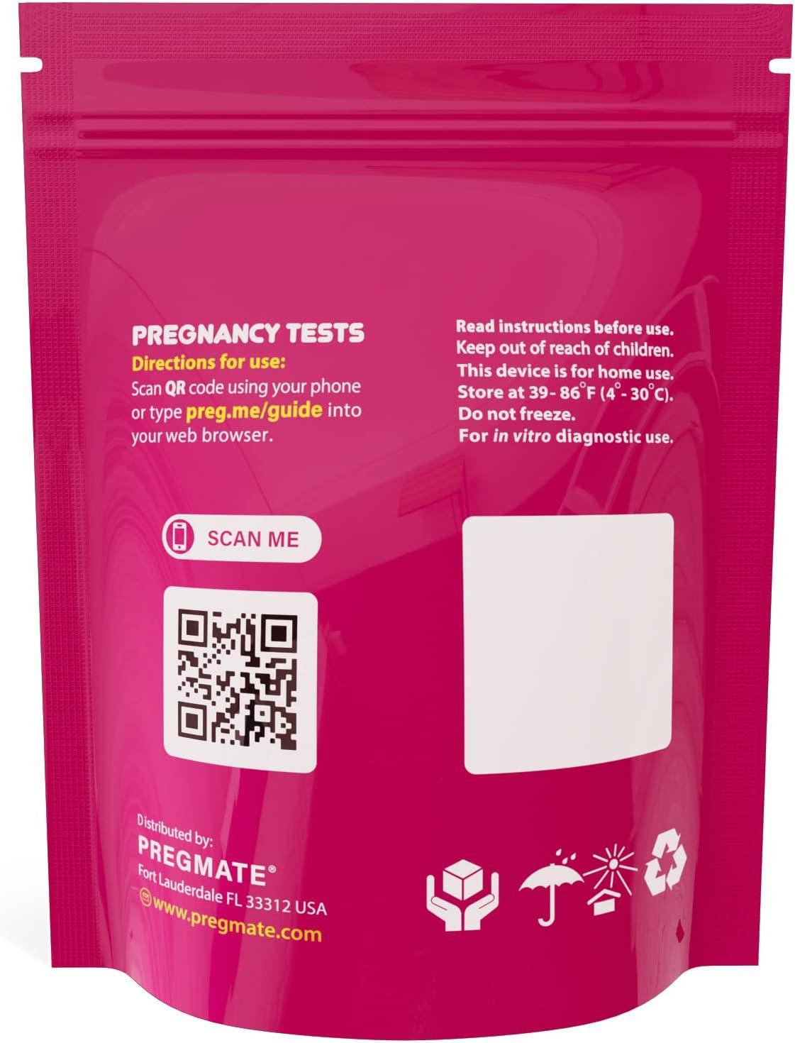 Pregmate 10 Pregnancy Test Strips (10 Count) - Accurate & Reliable Home ...