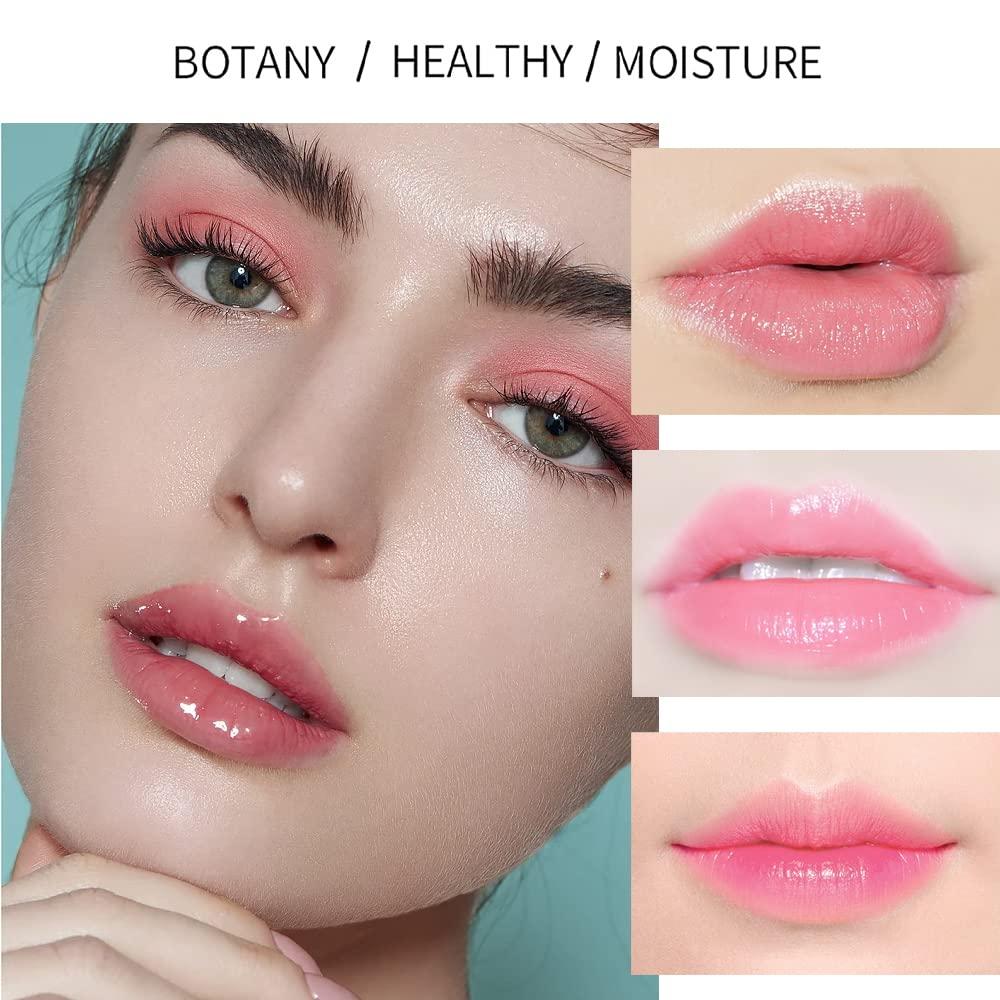 Aloe Vera Clear Jelly Lipstick Set - Color Changing Lip Gloss for Long ...