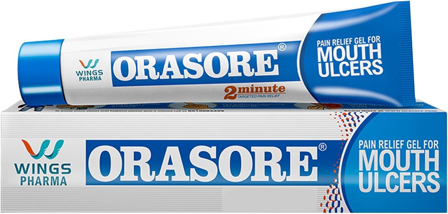 Orasore Pain-Relieving Gel for Mouth Ulcer Treatment Cold Sores ...