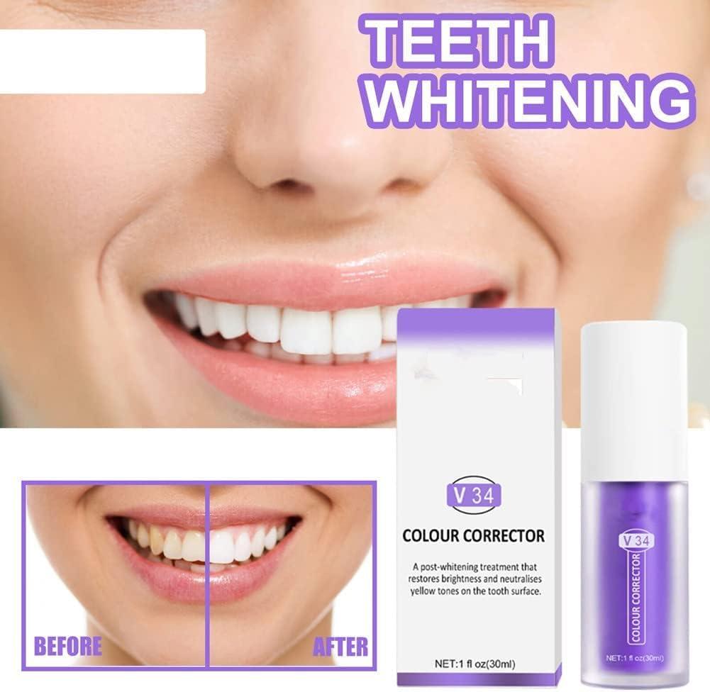 Lila Toothpaste 30ml - Brightening & Whitening for Yellow Teeth Deep ...