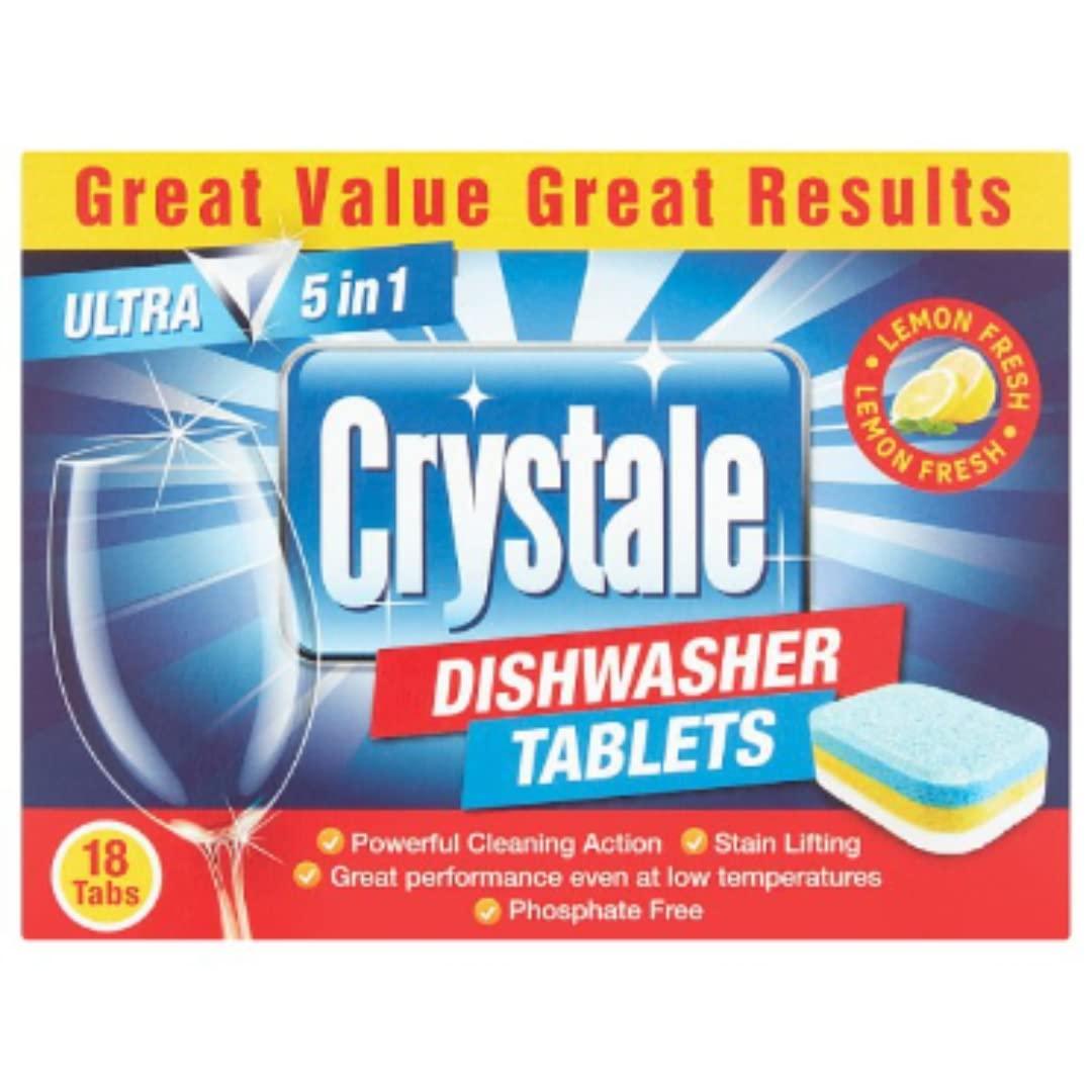Crystale Lemon Fresh Dishwasher Tablets 18 x 18g x Case of 7 Lemon Dishwasher Tablets | Buy Now ...