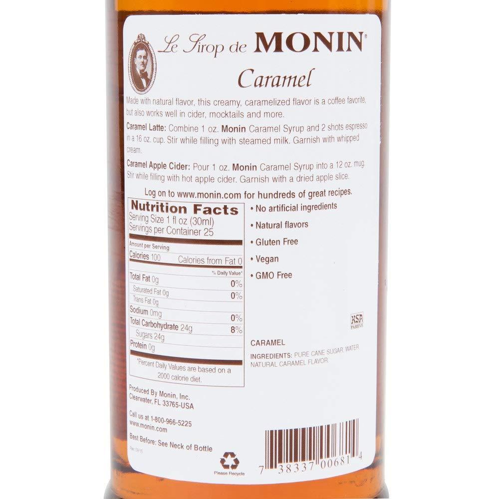Monin Caramel Syrup 750ml - Premium Quality Syrup for Beverages | Buy ...