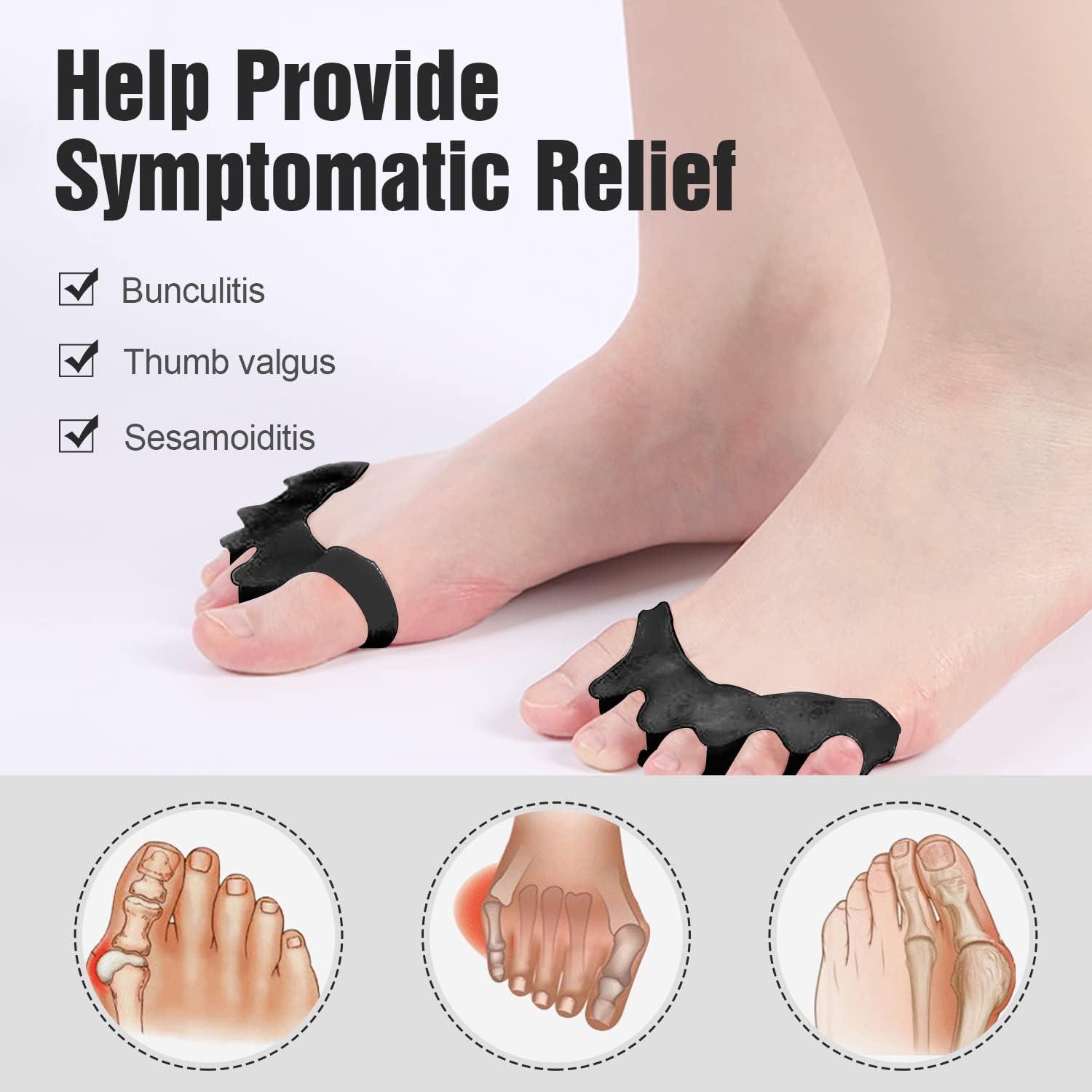 8x Silicone Toe Spreader for Hallux Valgus & Bunion Correction - Gel ...