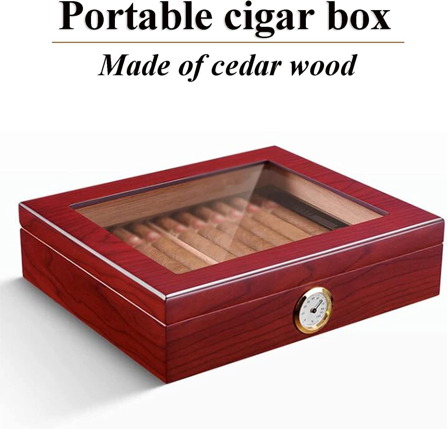 Cigar Boxs Humidors Cigars Case Glass Top Cigar Desktop Box Cehumidors ...