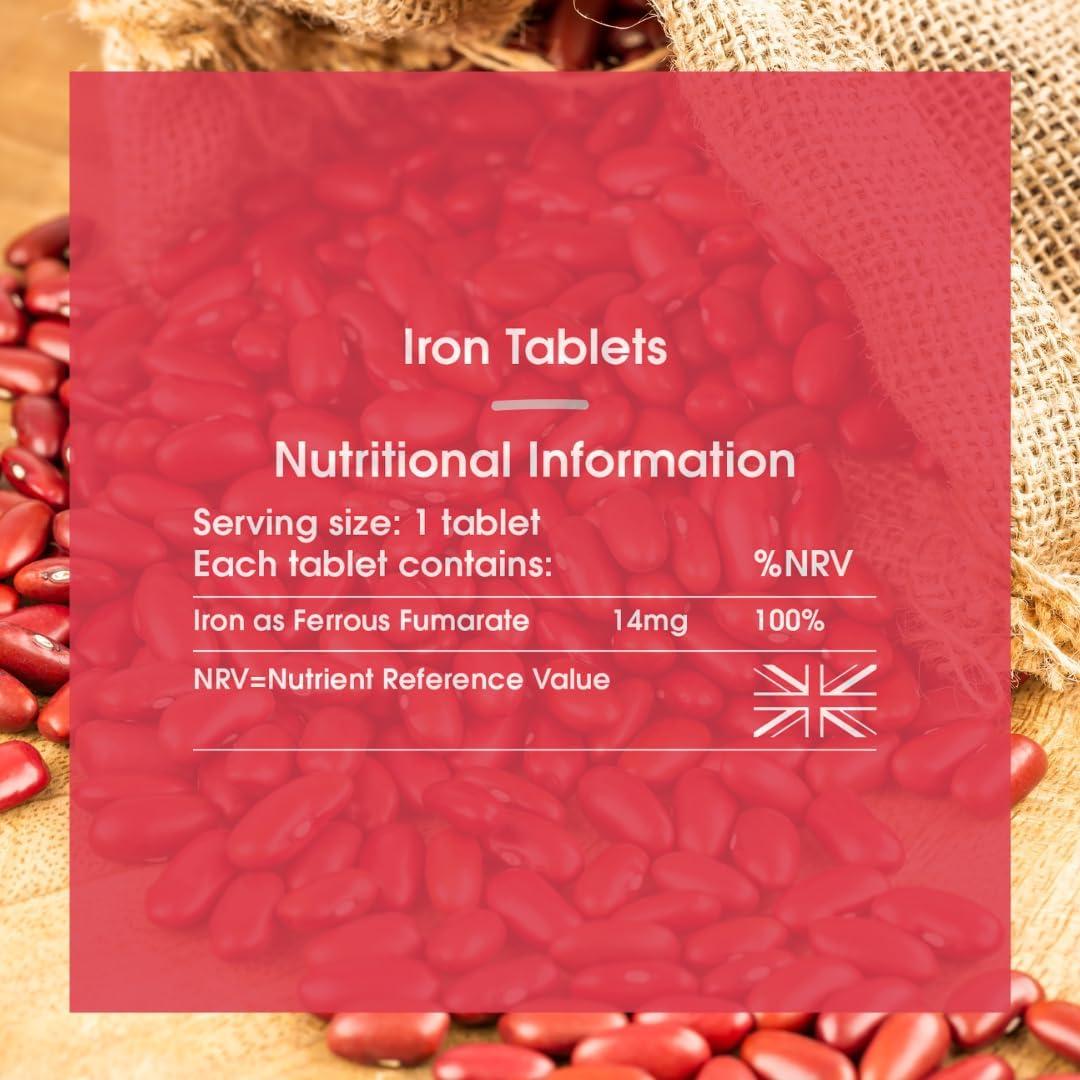 INNOPURE Iron Tablets 14mg - High Strength Energy & Immunity Supplement ...