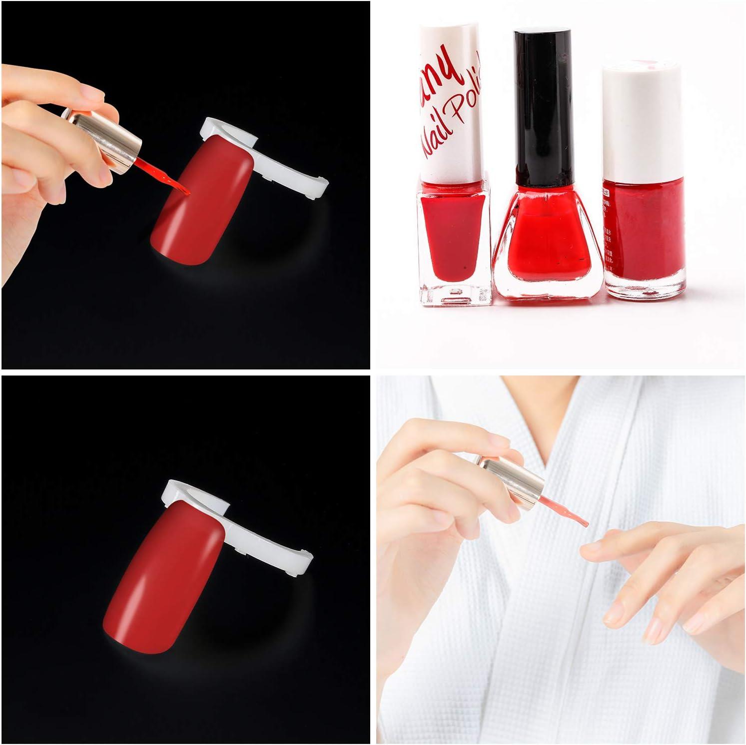 200 Pcs Nail Display Tips - Nail Polish Practice Rings for Manicure Art ...