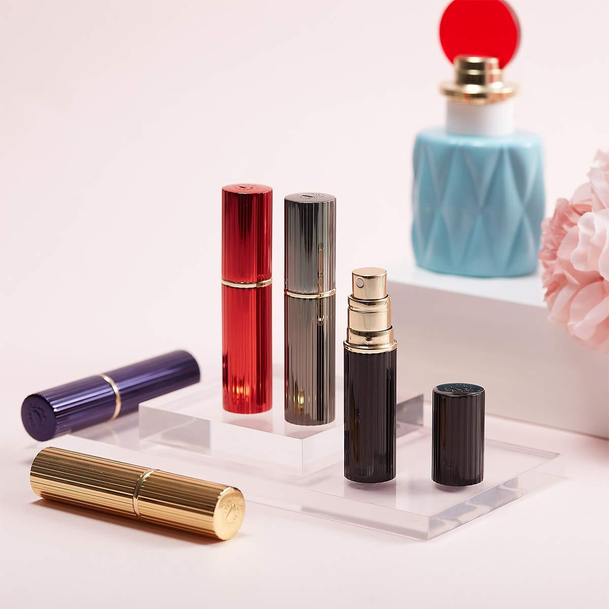 BRILIFLED Refillable Perfume Atomizer Mini Scent Pump Bottle - Travel ...