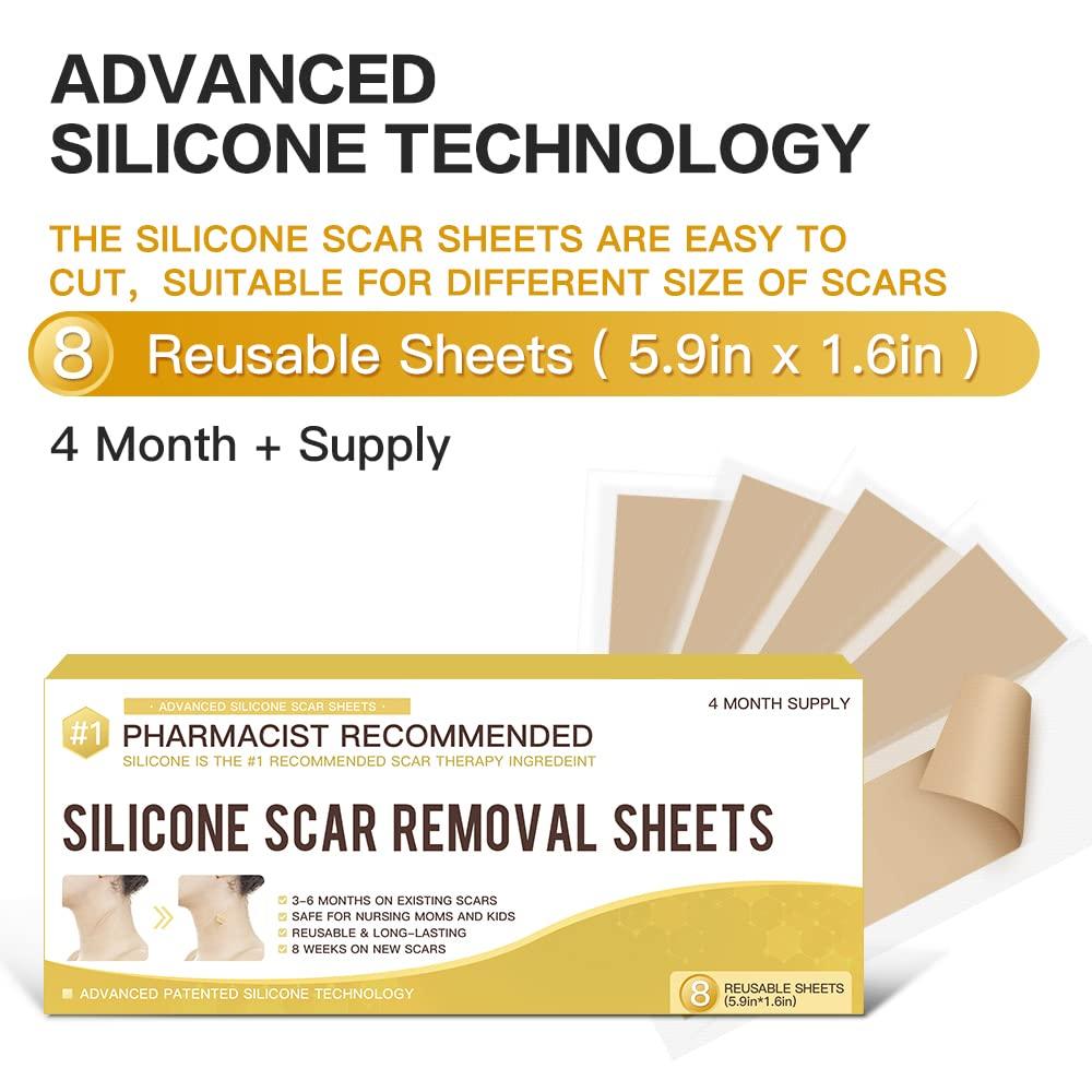 Medical Silicone Scar Sheets - Easy-Tear & Pain-Free Removal ...