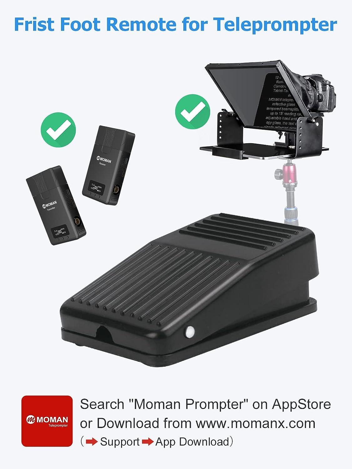 Teleprompter Remote Foot Switch - Moman FS1 Bluetooth Wireless Control ...